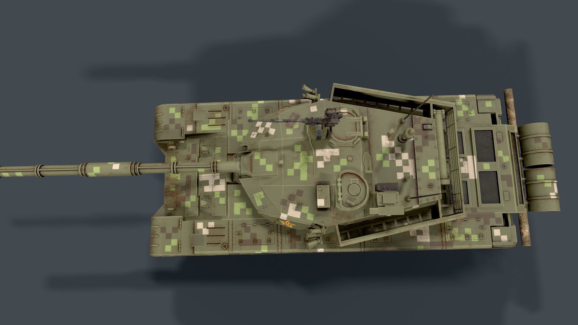 3D model ZTZ - 99 Phase II VR / AR / low-poly | CGTrader