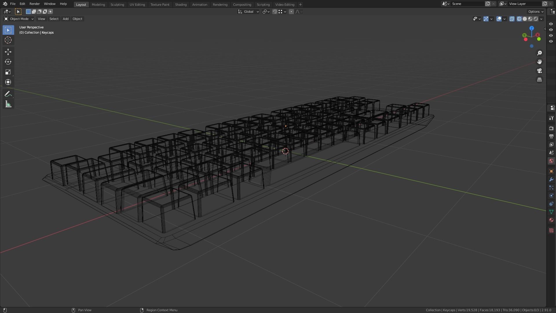 Keyboard with animated symbols lightning 3D model animated | CGTrader
