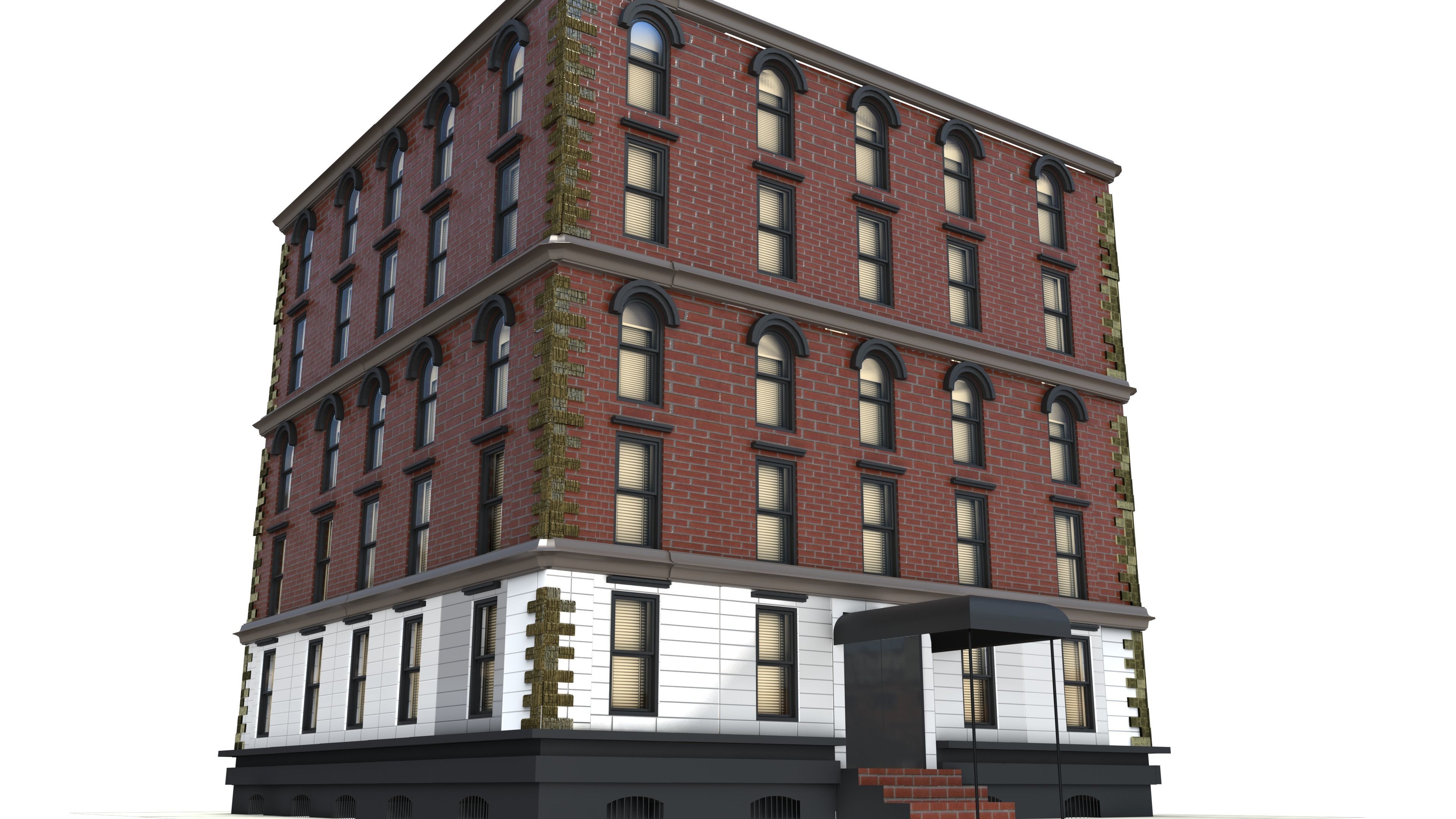 Street Building 3D Model free VR / AR / low-poly 3D model | CGTrader