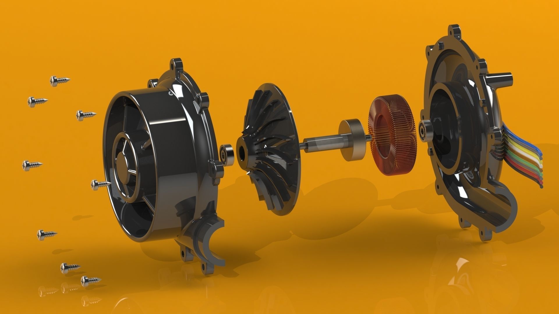 Brushless Air Blower 3D model 3D printable | CGTrader