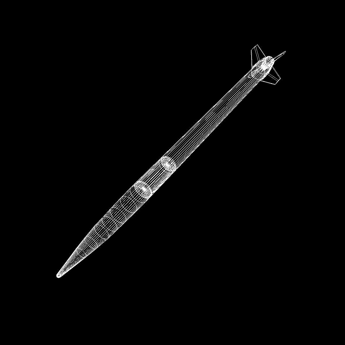3D model ARCAS Sounding Rocket VR / AR / low-poly | CGTrader