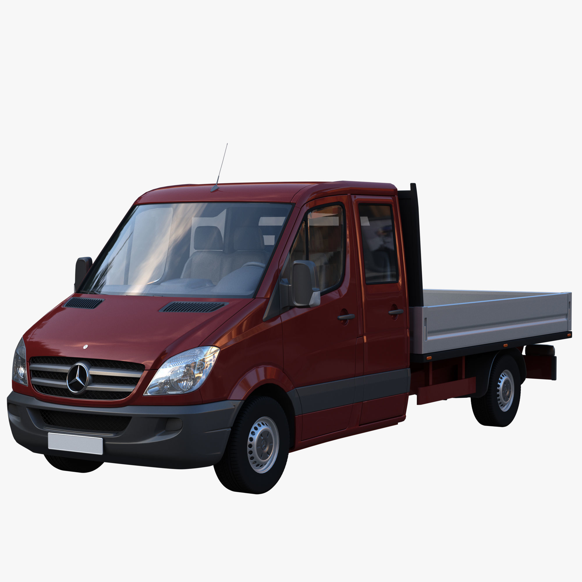 Double cab Truck Sprinter 3D model | CGTrader