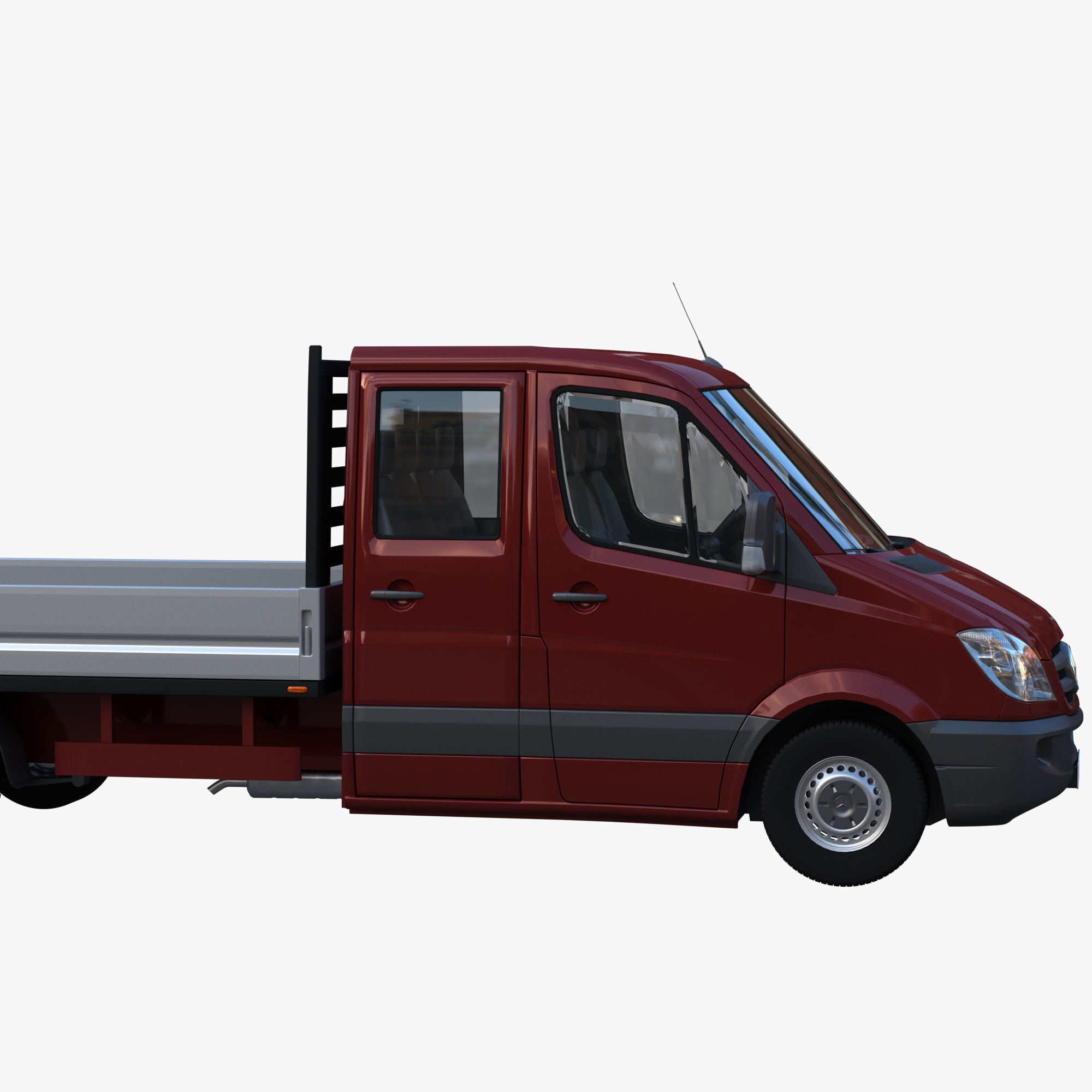Double cab Truck Sprinter 3D model | CGTrader