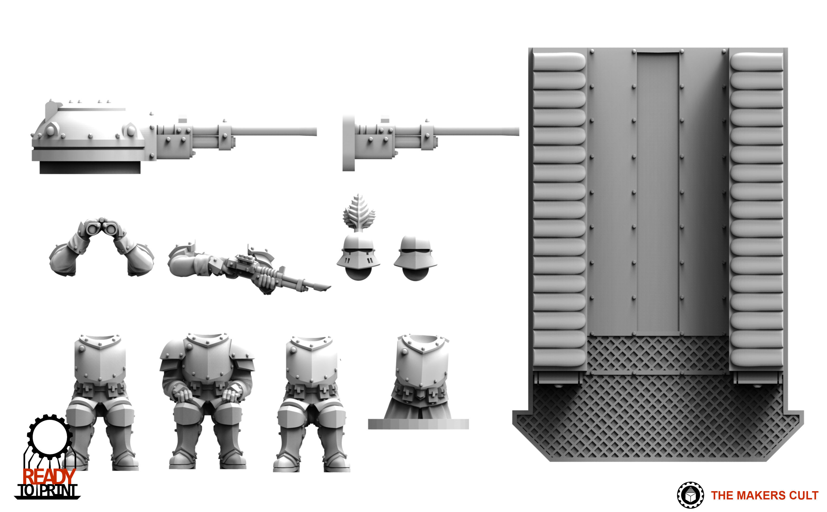 Feudal Guard - Upgrade Pack 4 3D model 3D printable | CGTrader