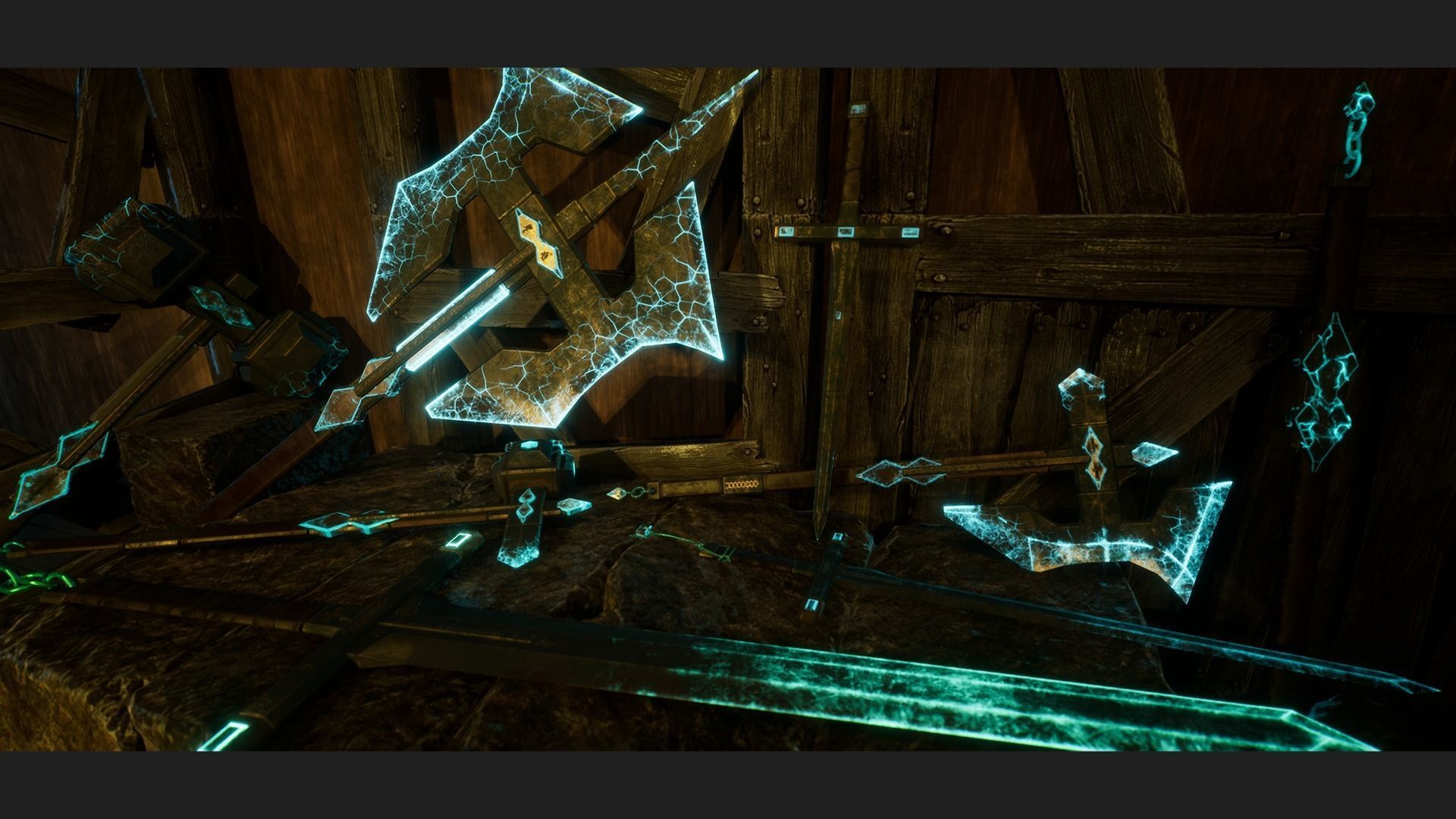 3D model Medieval Weapons - Magic VR / AR / low-poly | CGTrader