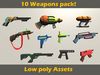 3D model Weapons Pack VR / AR / low-poly | CGTrader