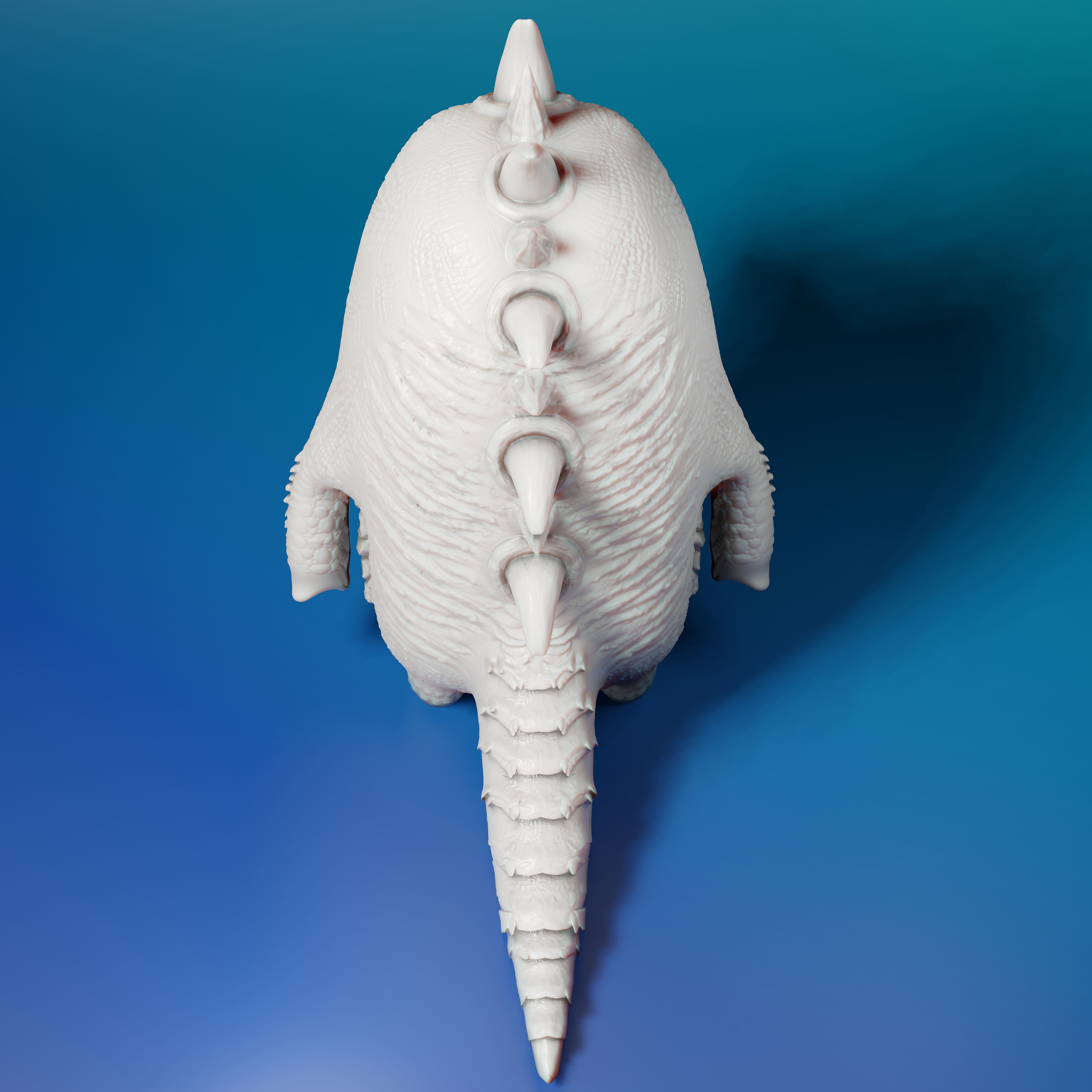 Duckzilla 3D Print Model figurine of bird 3D model 3D printable | CGTrader