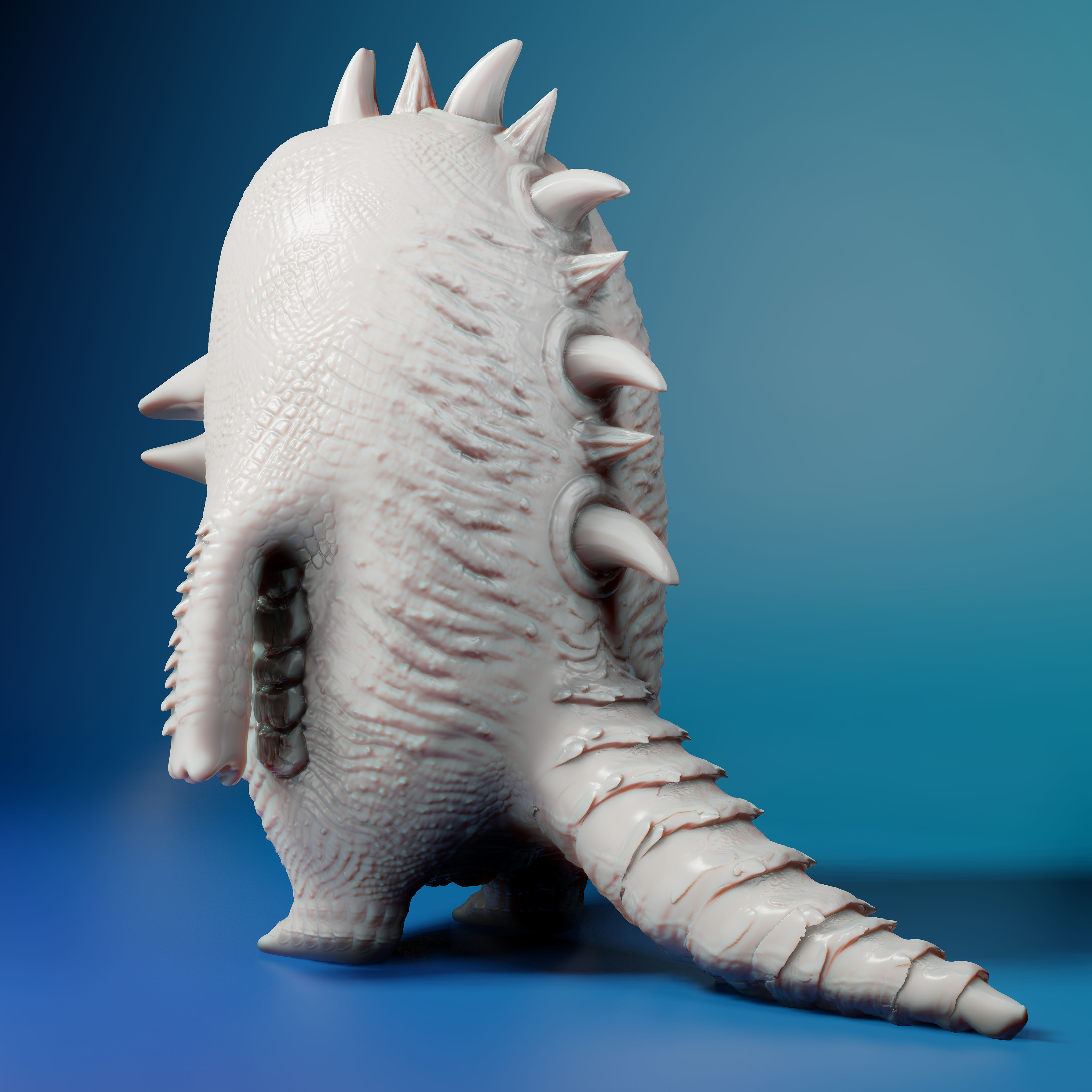 Duckzilla 3D Print Model figurine of bird 3D model 3D printable | CGTrader