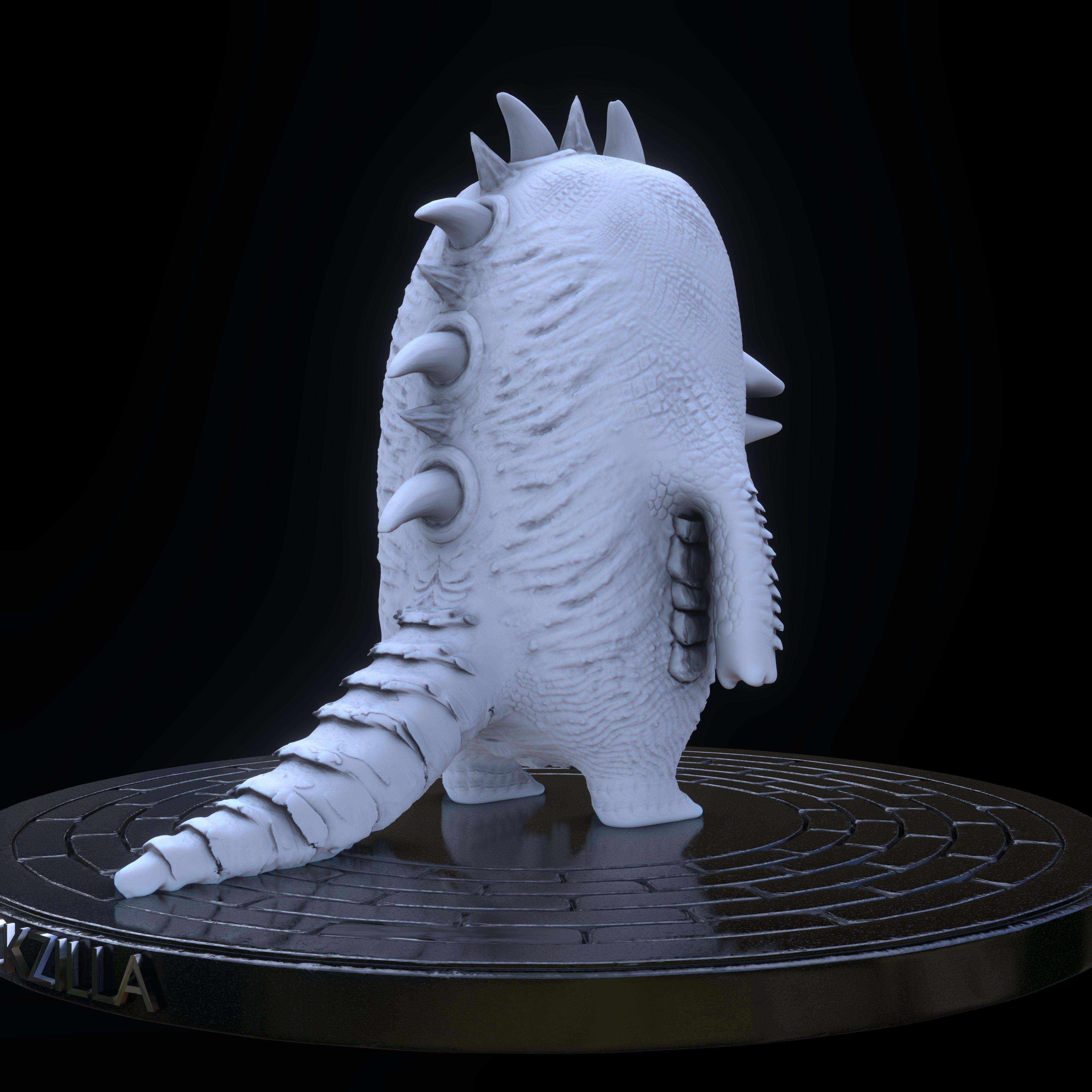 Duckzilla 3D Print Model figurine of bird 3D model 3D printable | CGTrader