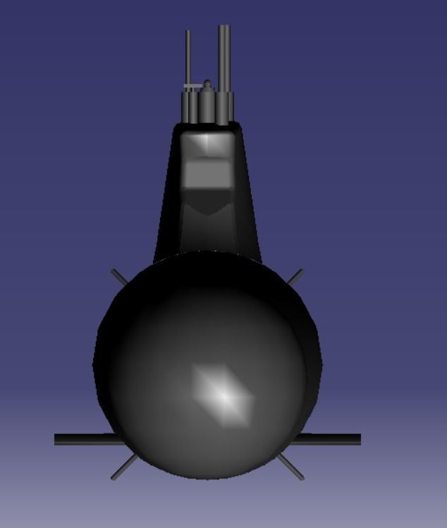 Suffren nuclear submarine 3D model 3D printable | CGTrader