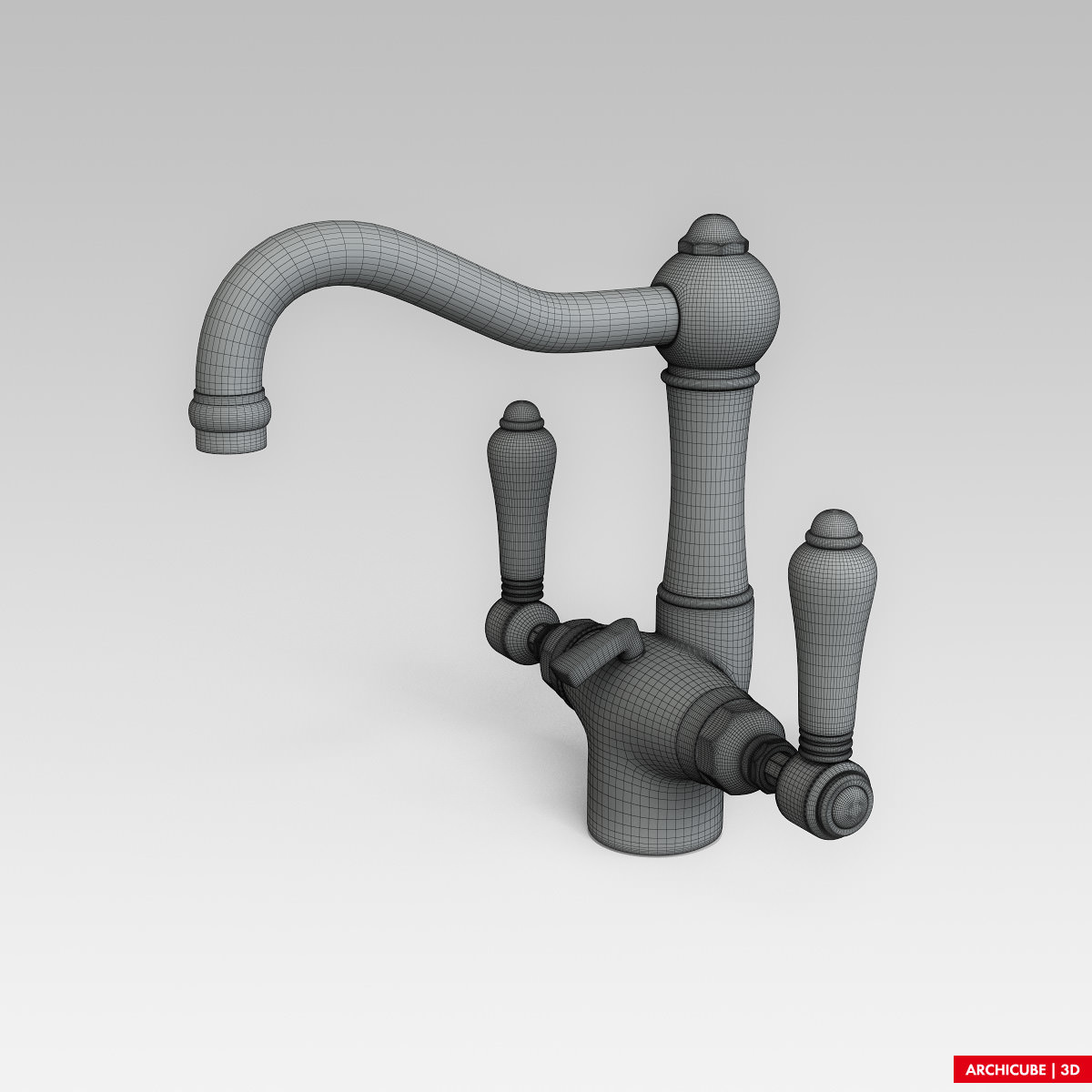 Retro tap 3D model | CGTrader