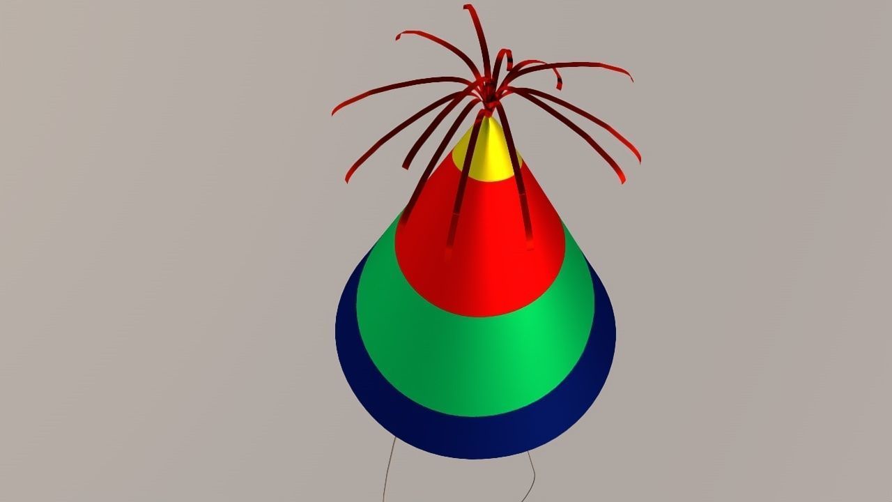 Party Hat Package free 3D model 3D printable | CGTrader