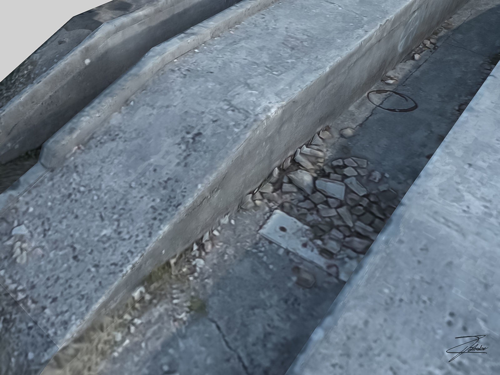 3D model Concrete loading ramp VR / AR / low-poly | CGTrader