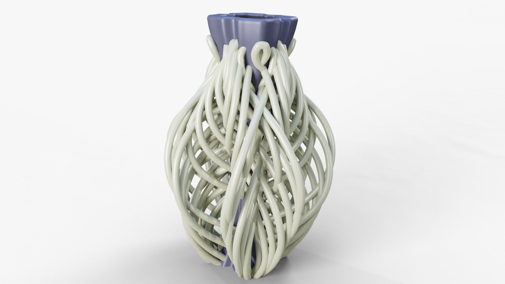 String Flower Vase 3D model 3D printable | CGTrader