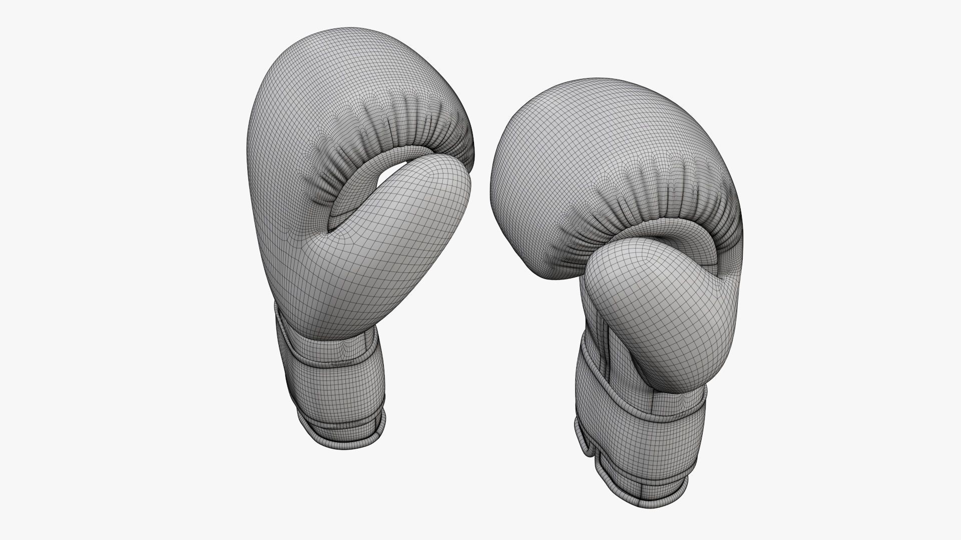 Boxing gloves leather 3D model | CGTrader