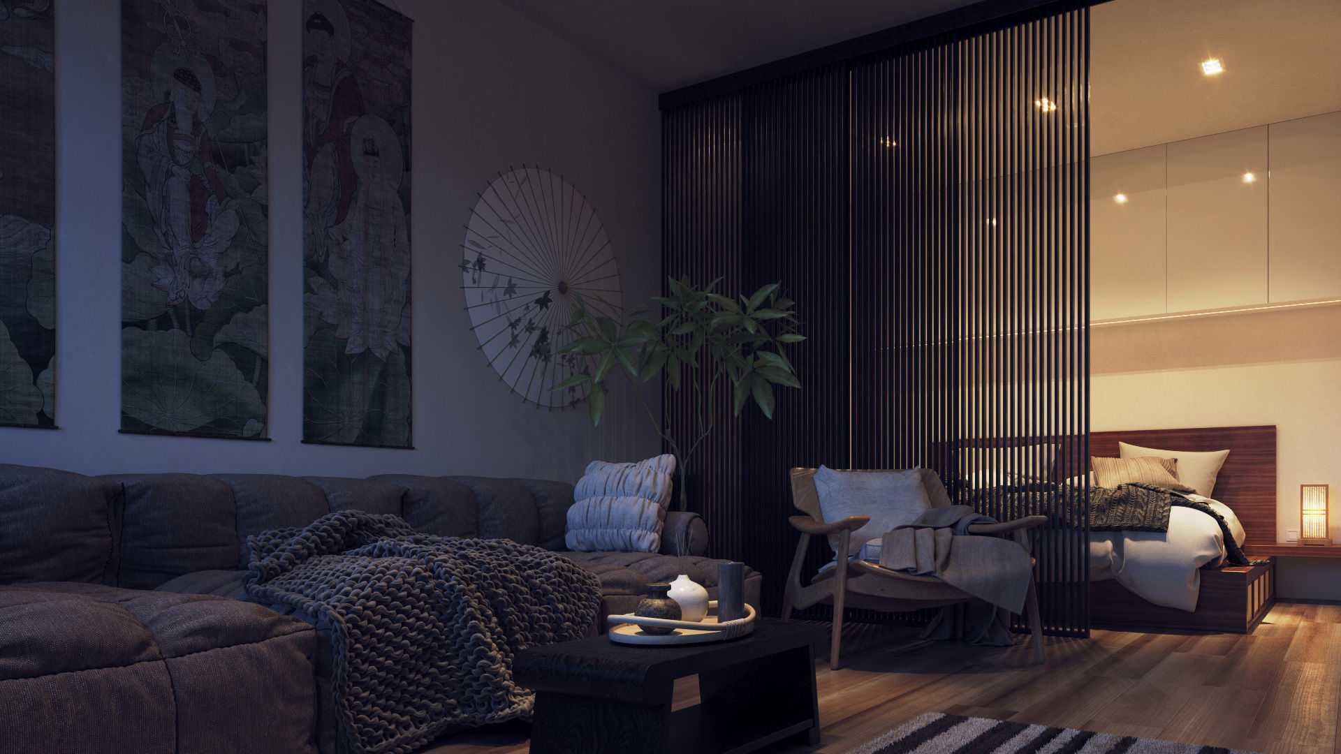 Archinteriors vol 62 - day and night scenes of modern apartments 3D ...