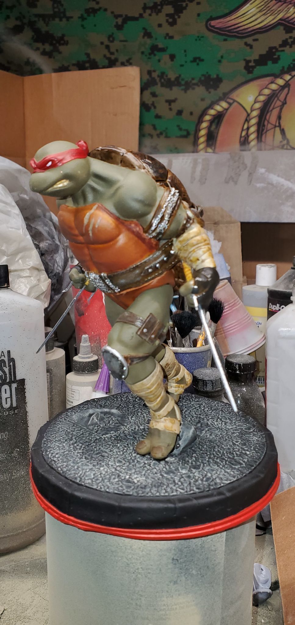 Fanart TMNT Raphael Statue 3D model 3D printable | CGTrader