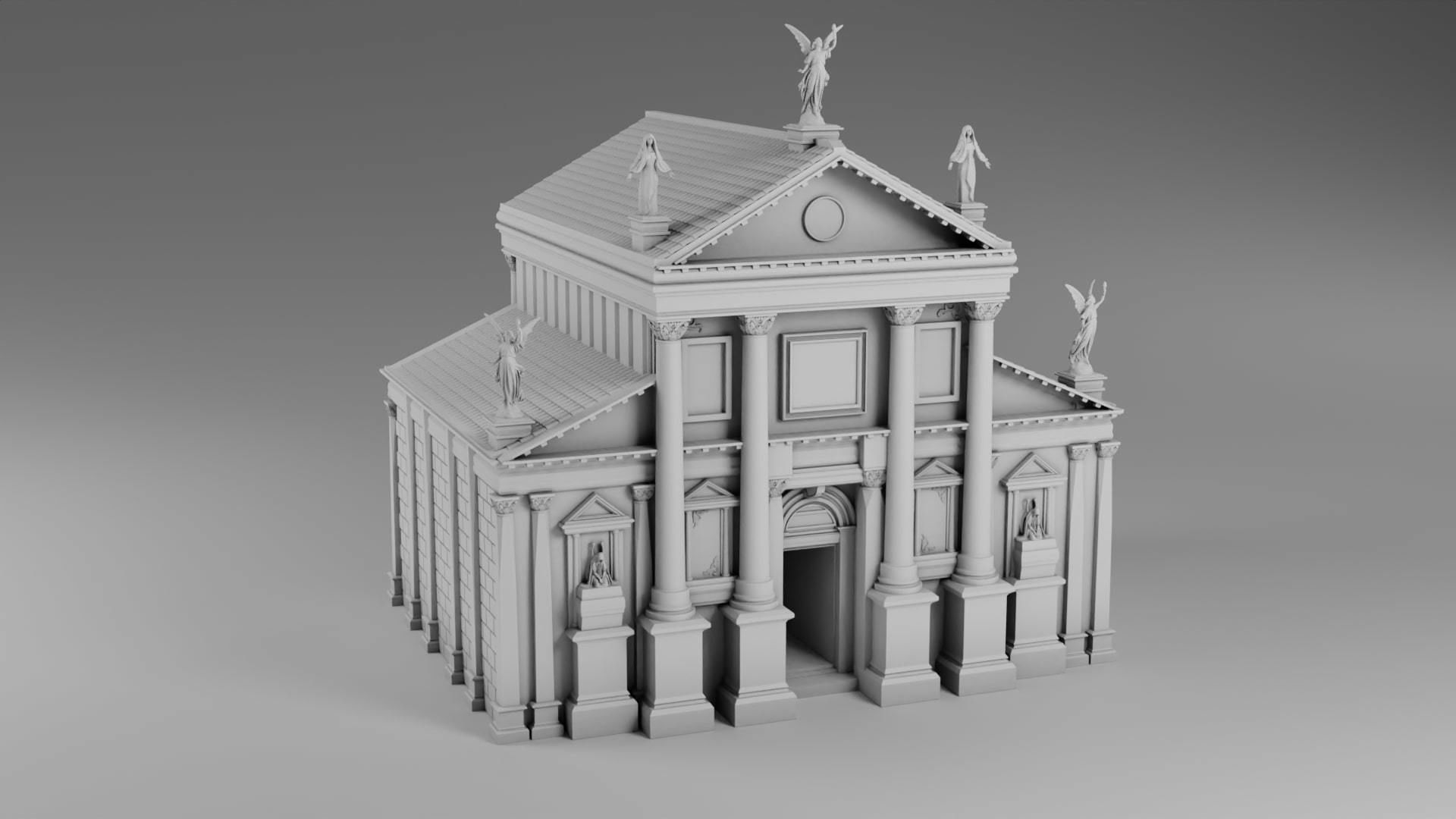 gothic house 3D Printing 3D model 3D printable | CGTrader