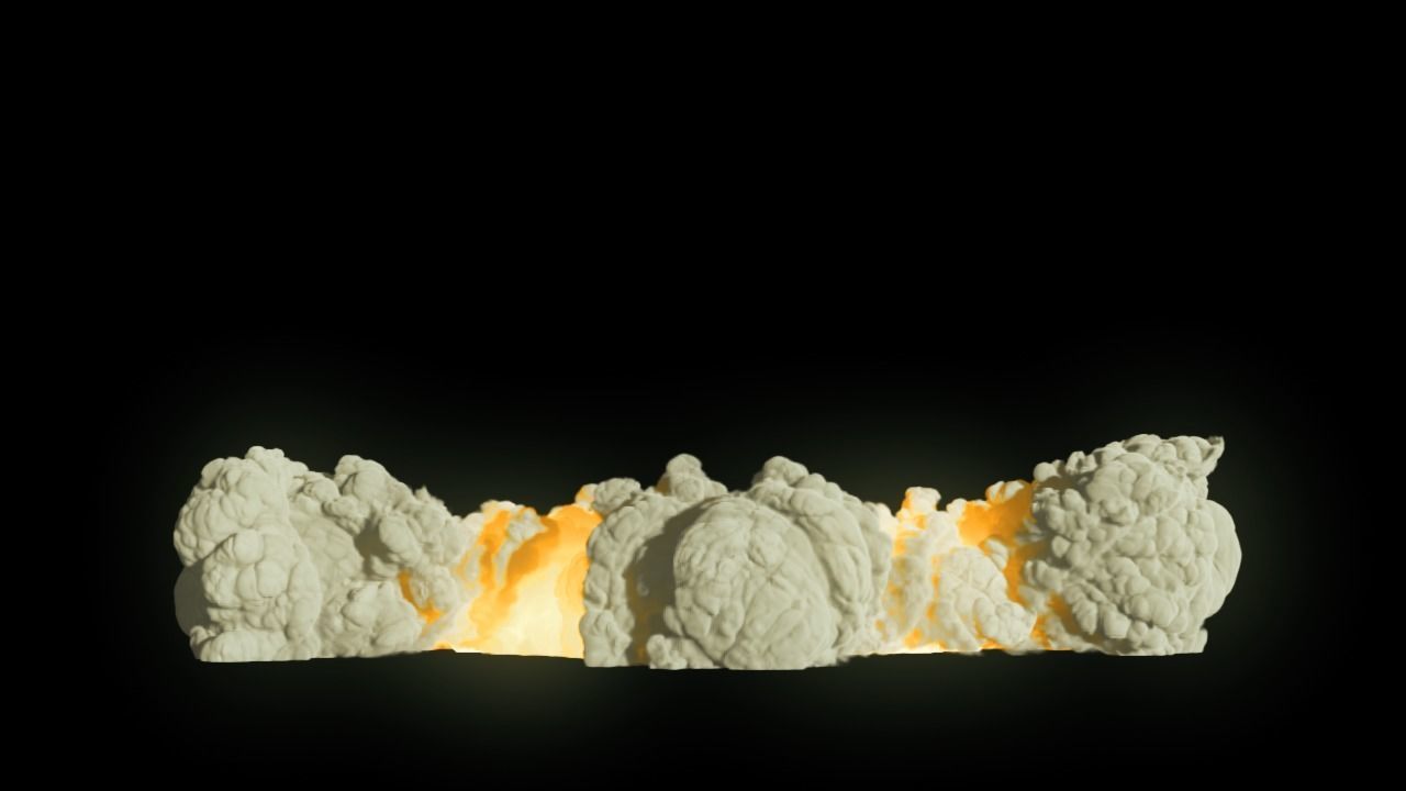 Rocket Smoke Explosion 3D model animated | CGTrader