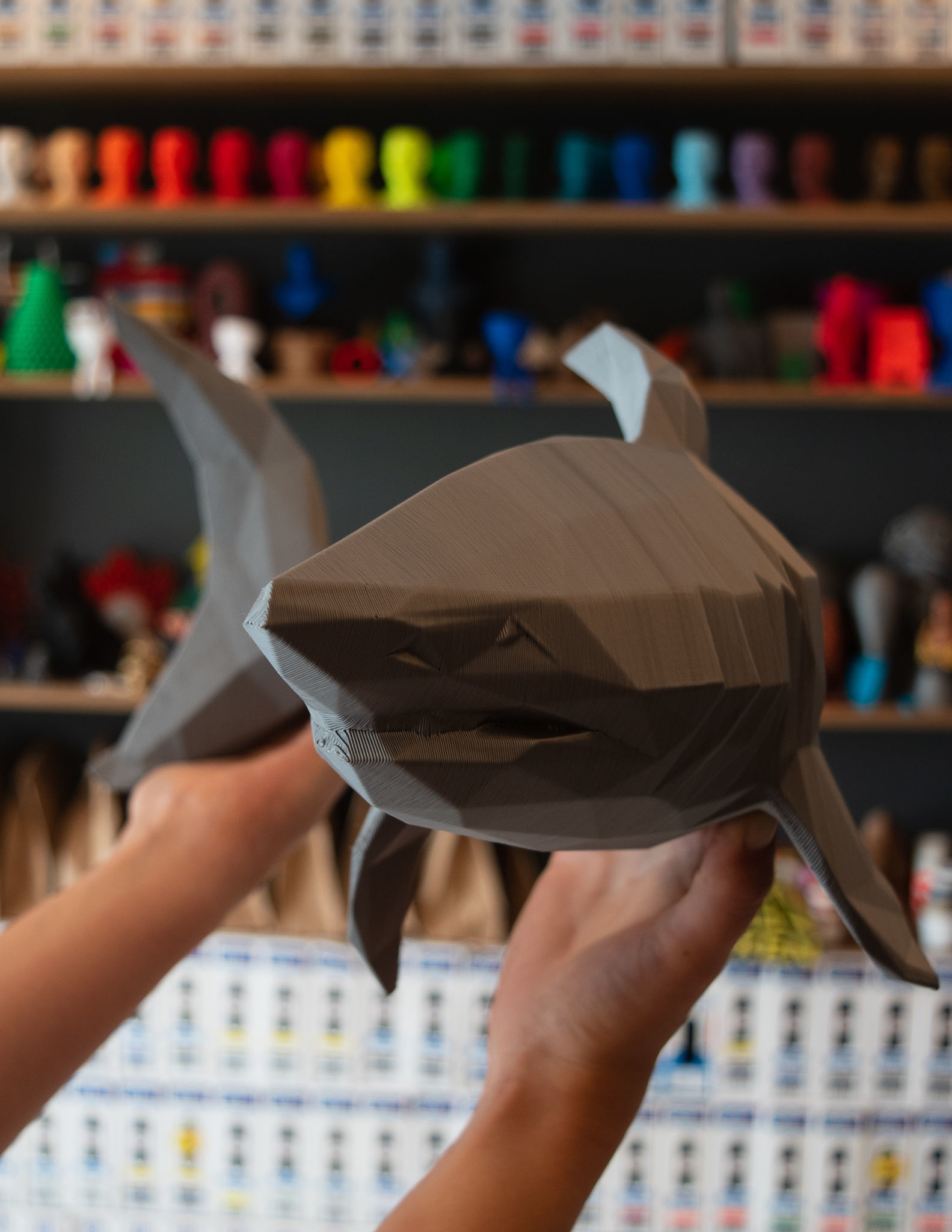 Hanging Low Poly Shark 3D model 3D printable | CGTrader