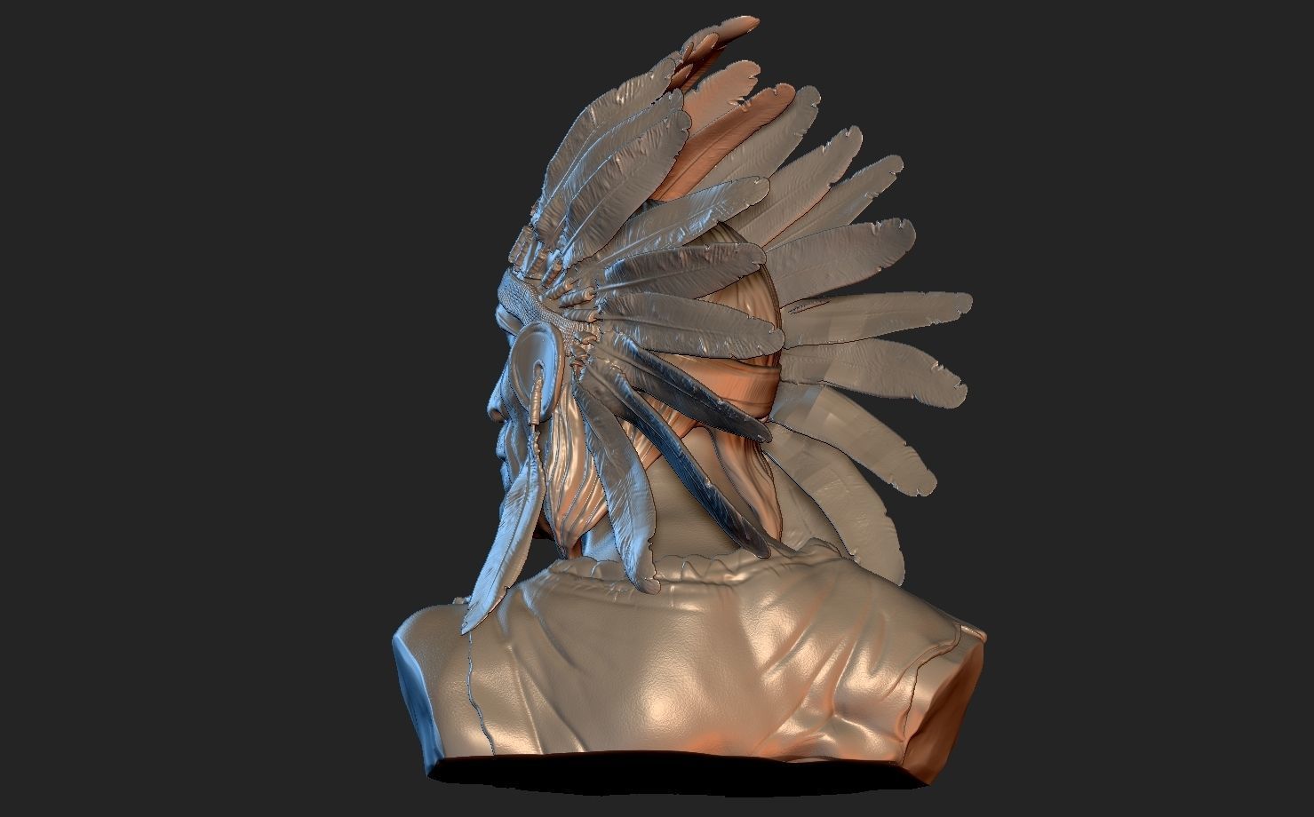 Native American Proud 3D model 3D printable | CGTrader