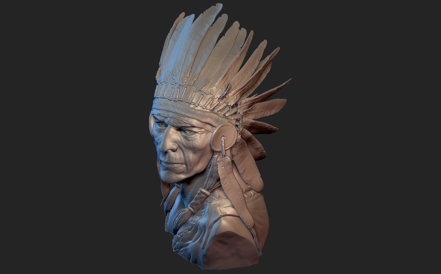 Native American Proud 3D model 3D printable | CGTrader