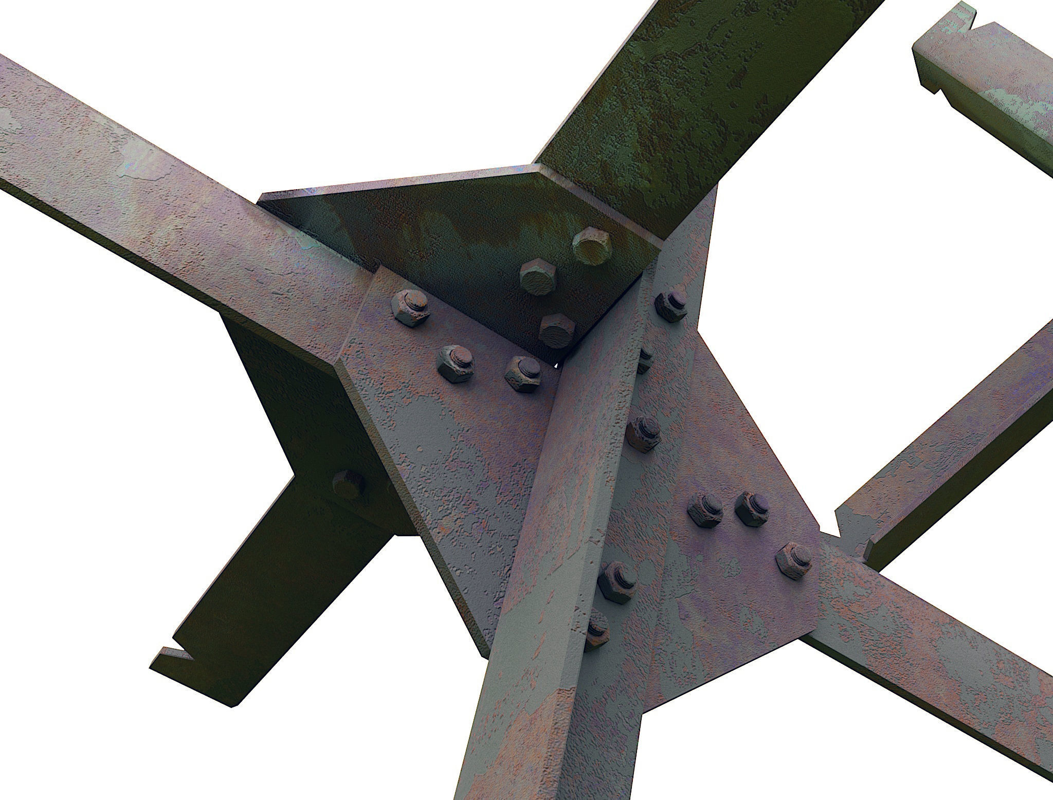 Anti-tank hedgehog 3D model | CGTrader