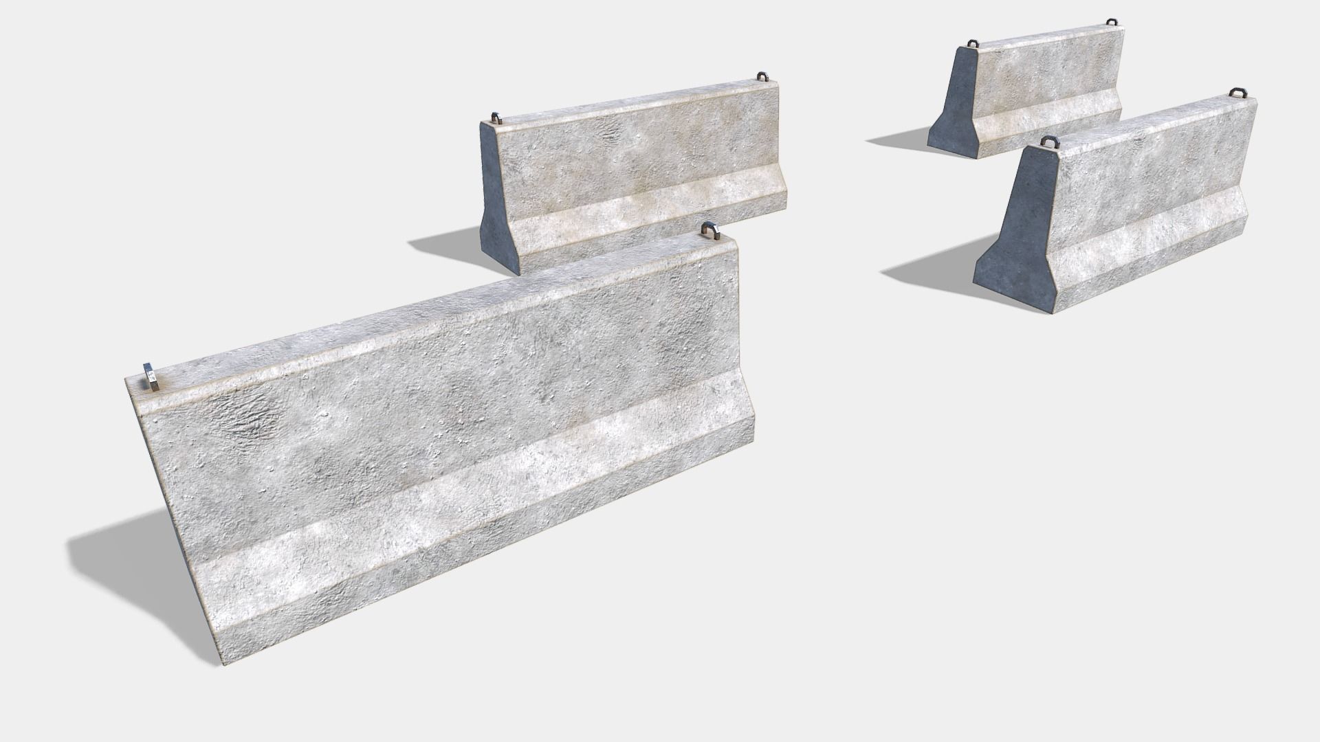 3D model modular barriers VR / AR / low-poly | CGTrader