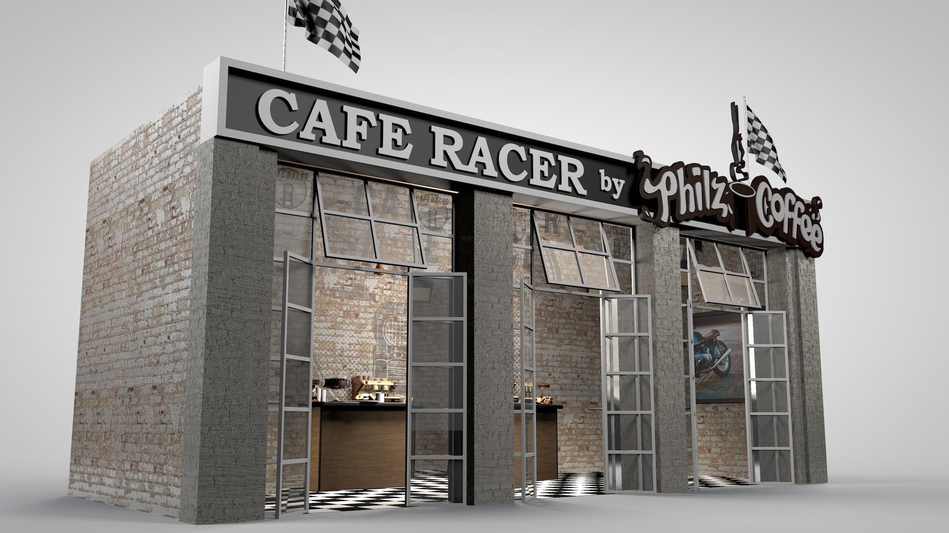 Speedway Cafe 3D model | CGTrader