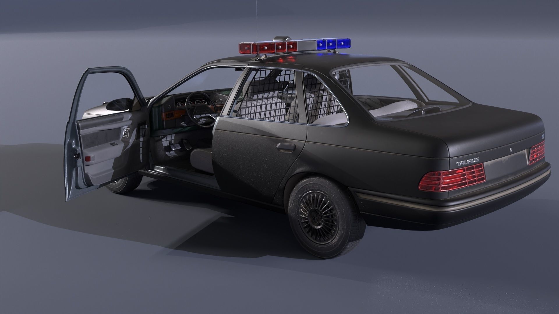 3D model Ford Taurus Robocop OCP Police Car VR / AR / low-poly | CGTrader
