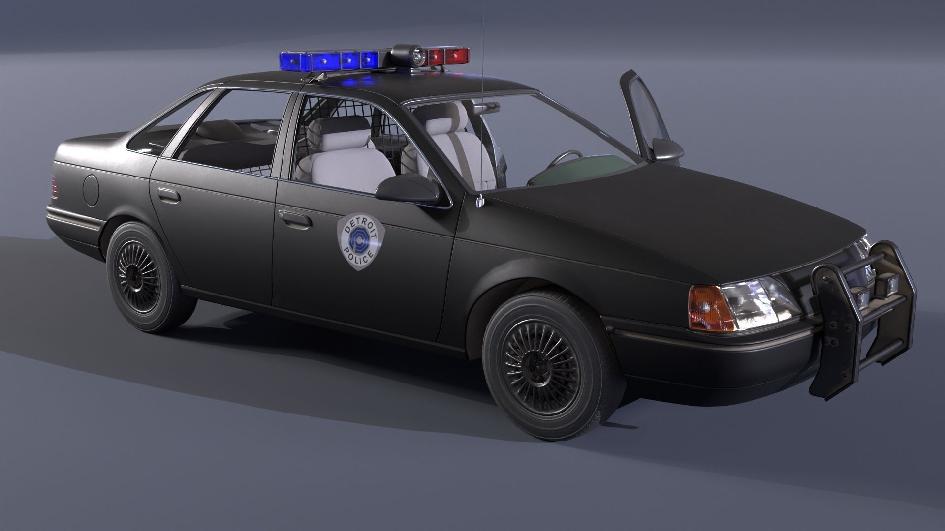 3D model Ford Taurus Robocop OCP Police Car VR / AR / low-poly | CGTrader