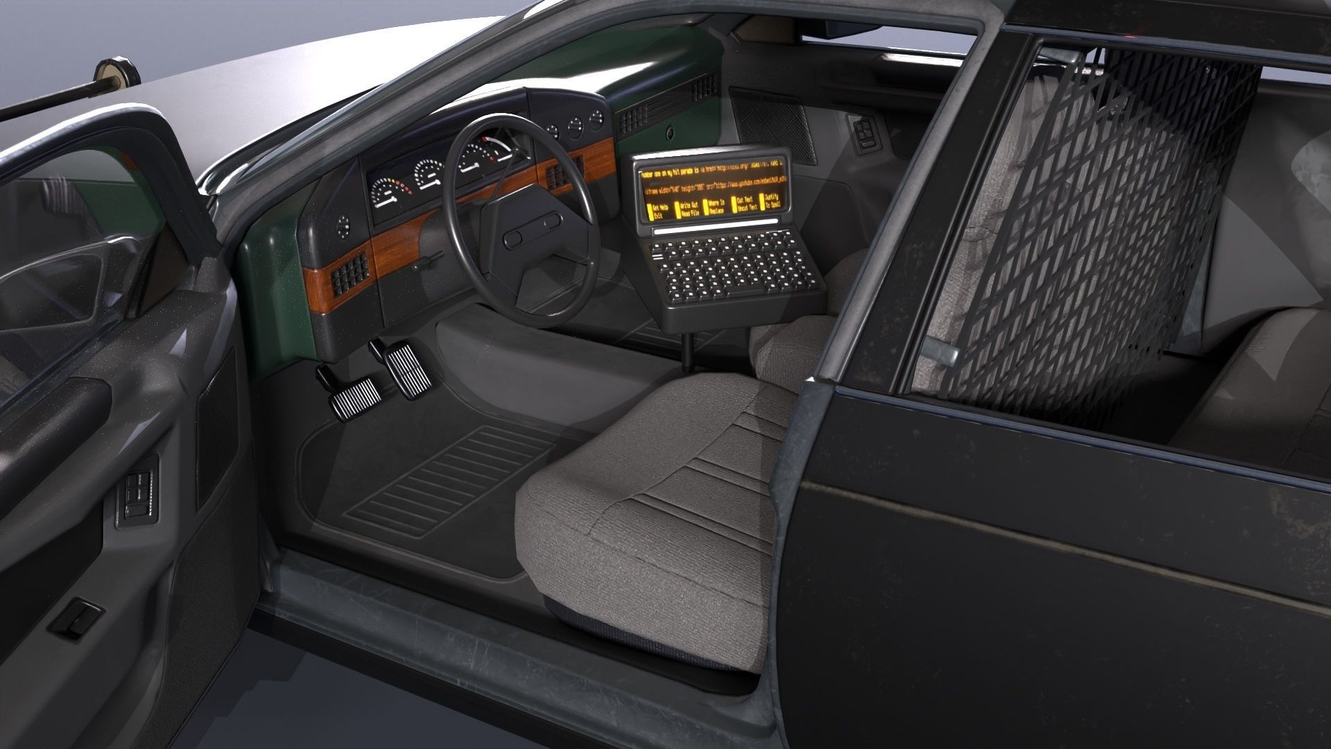 3D model Ford Taurus Robocop OCP Police Car VR / AR / low-poly | CGTrader