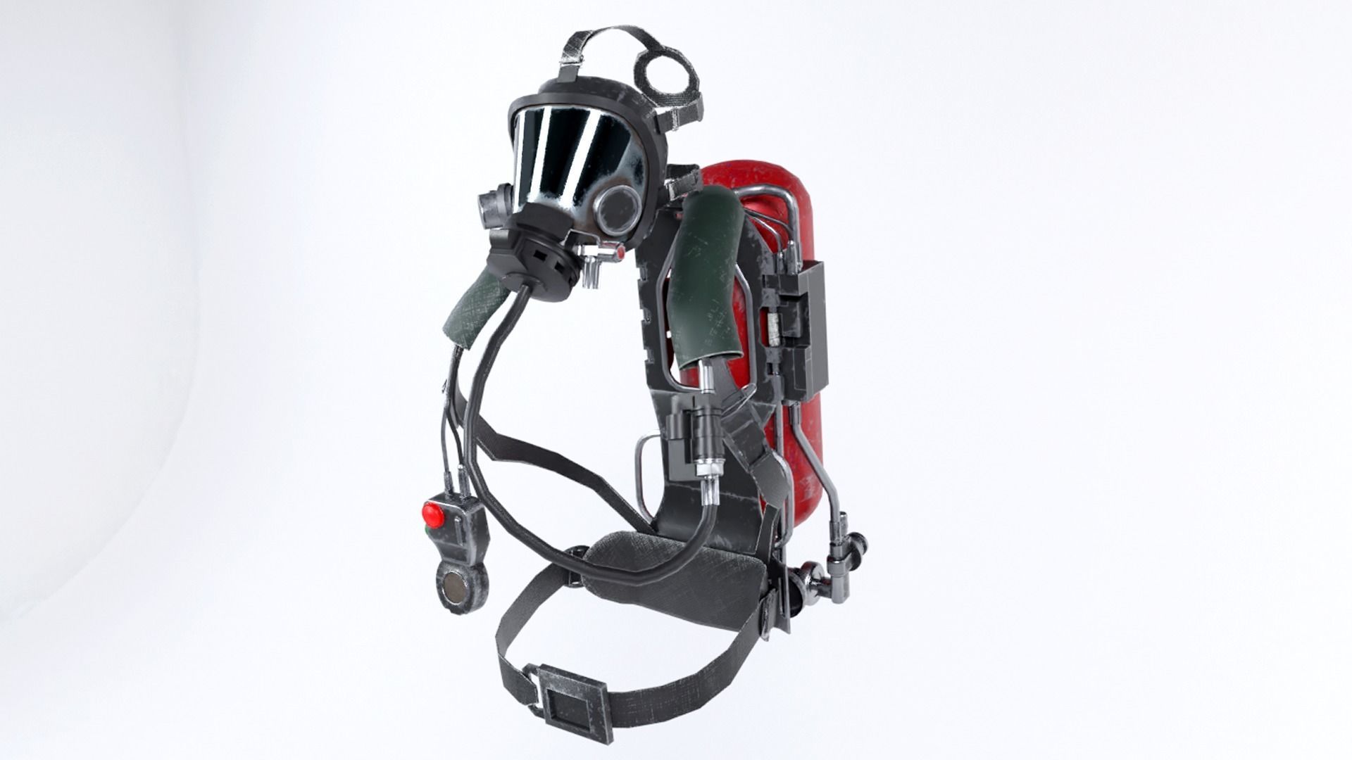 3D model Breather - SCBA - Breathing Apparatus VR / AR / low-poly ...