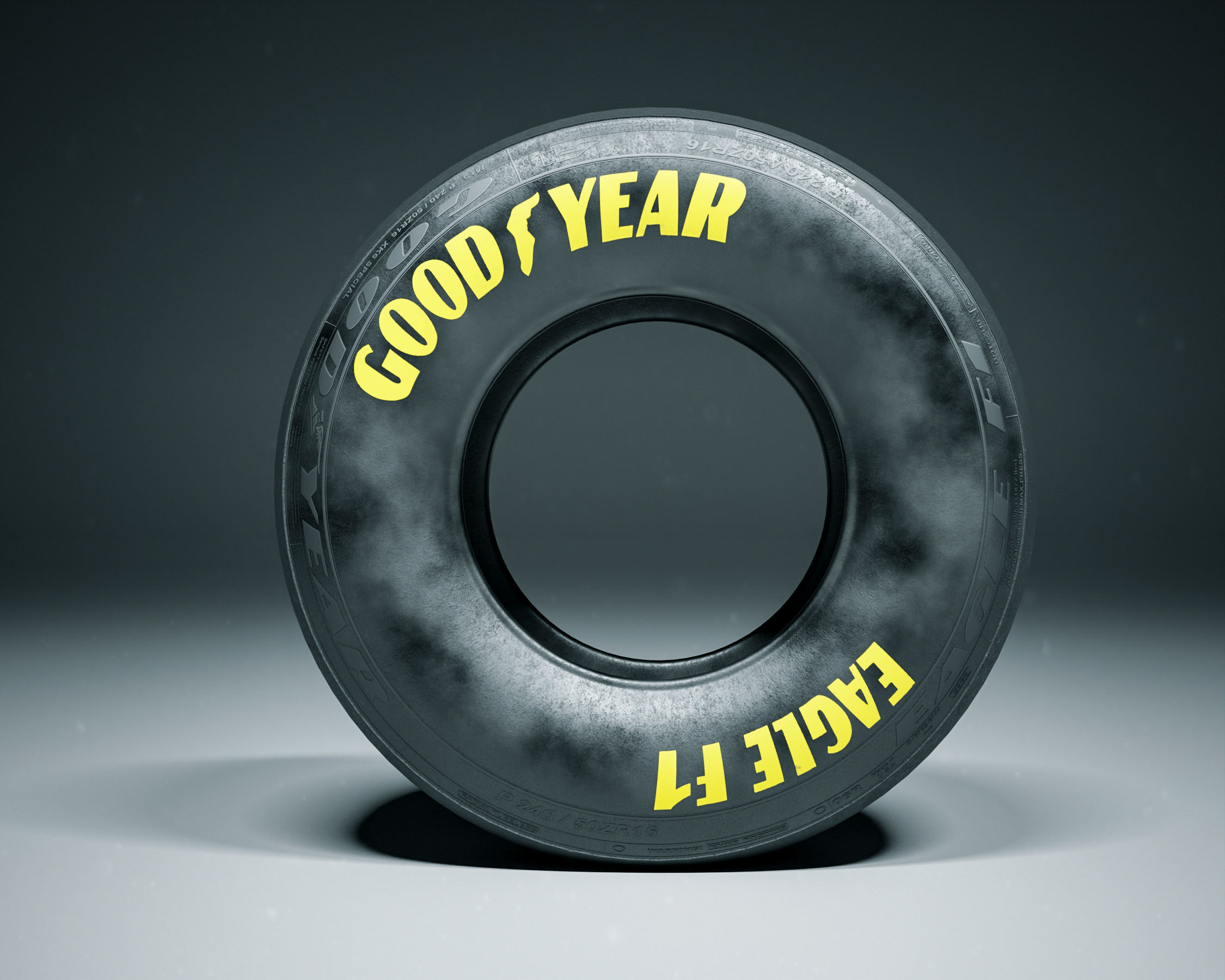 Goodyear Racing Slick Tire 3D model | CGTrader