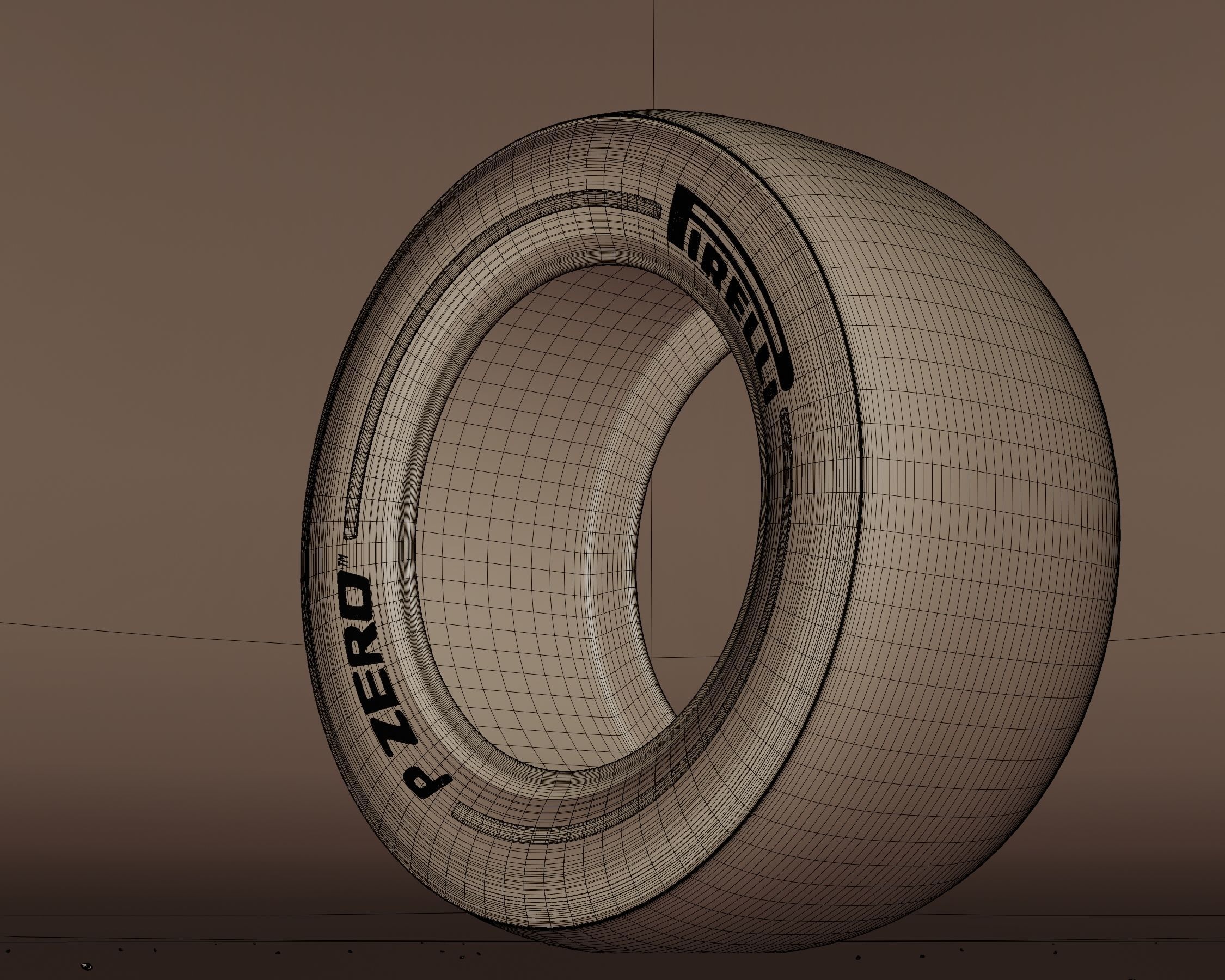 Pirelli Pzero Racing Slick Tire 3D model | CGTrader