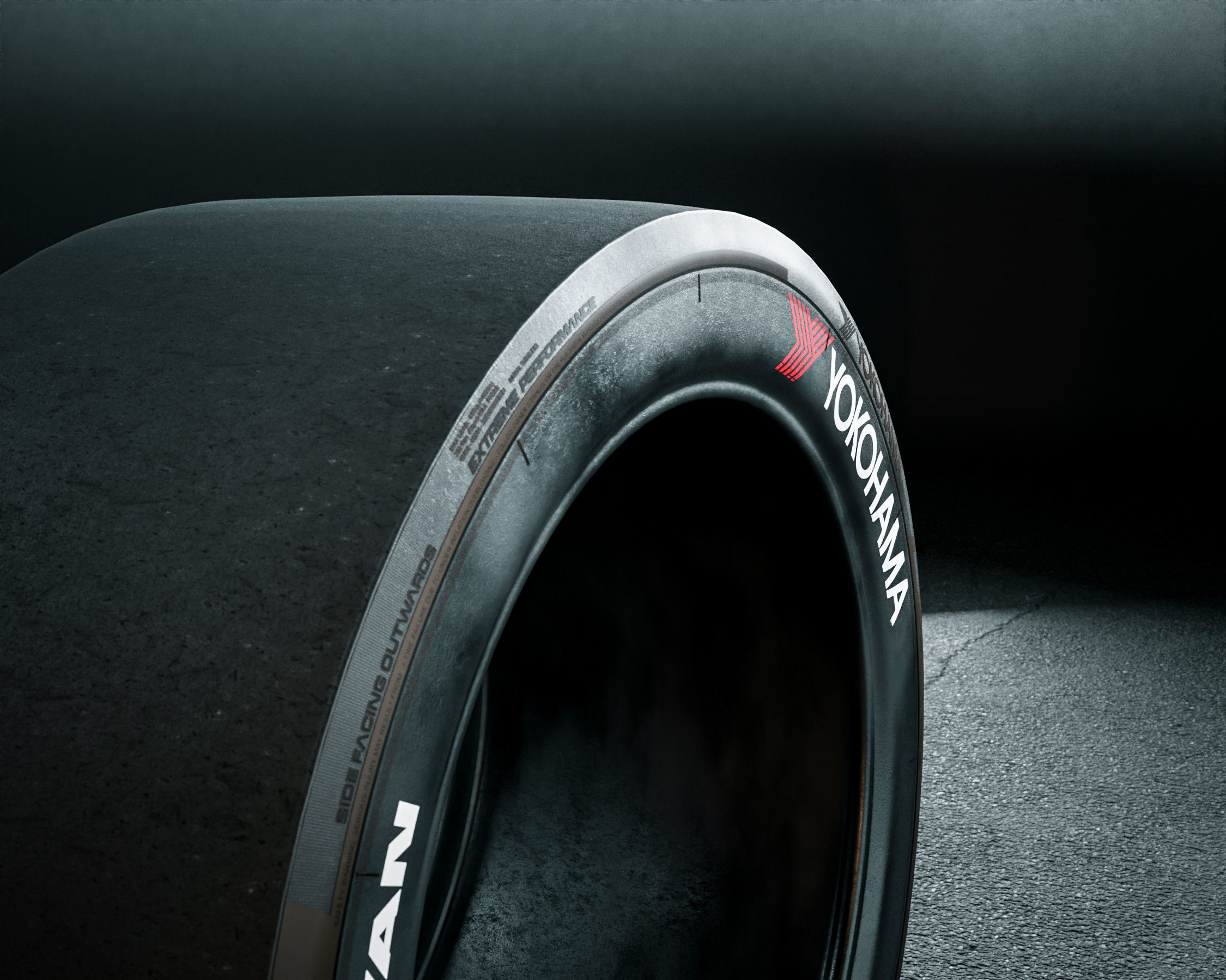 Yokohama Advan Racing Slicks 3D model | CGTrader