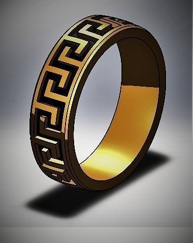 3D gold ring 3D model 3D printable | CGTrader