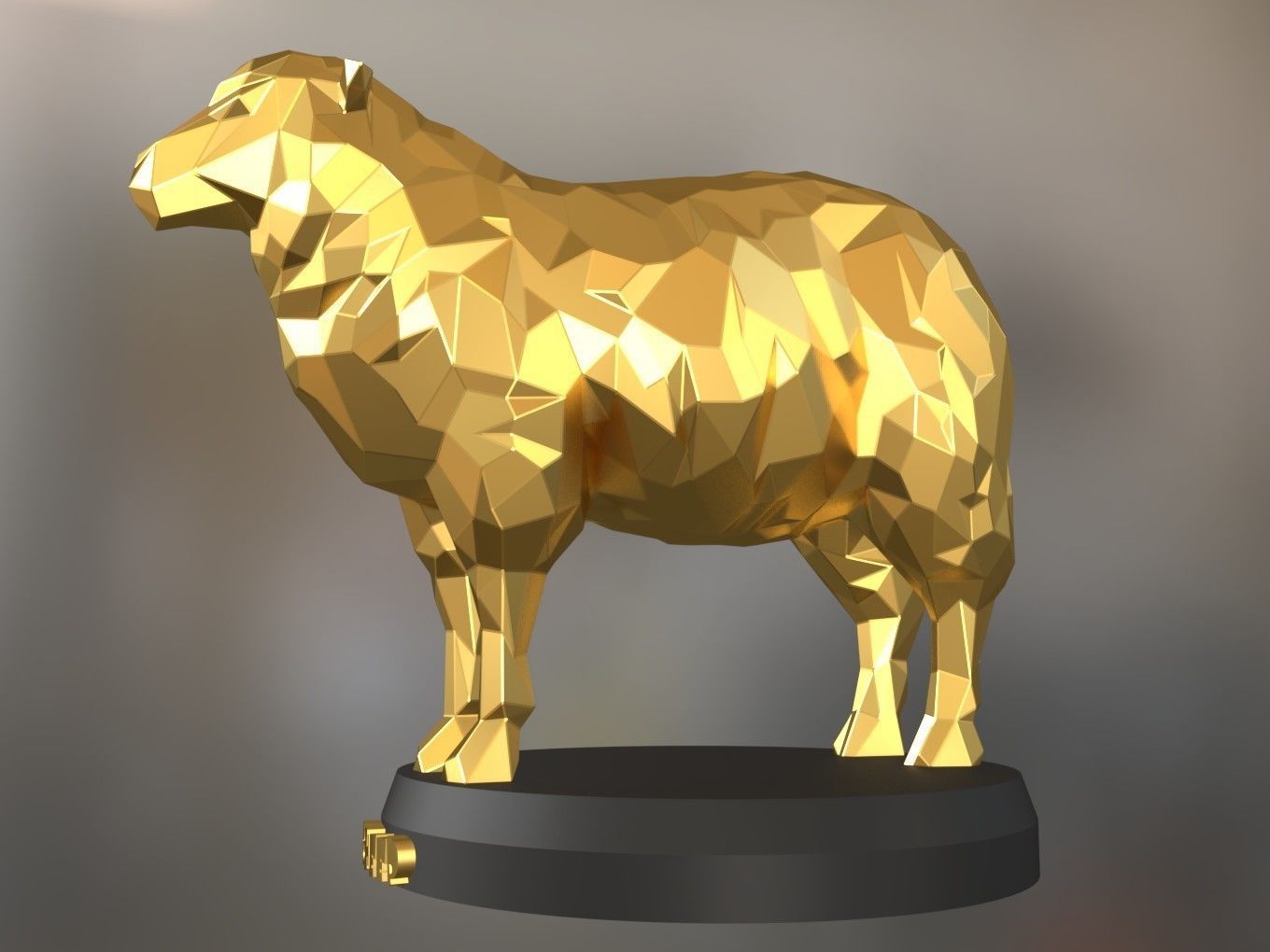 Poly Sheep 3D model 3D printable | CGTrader