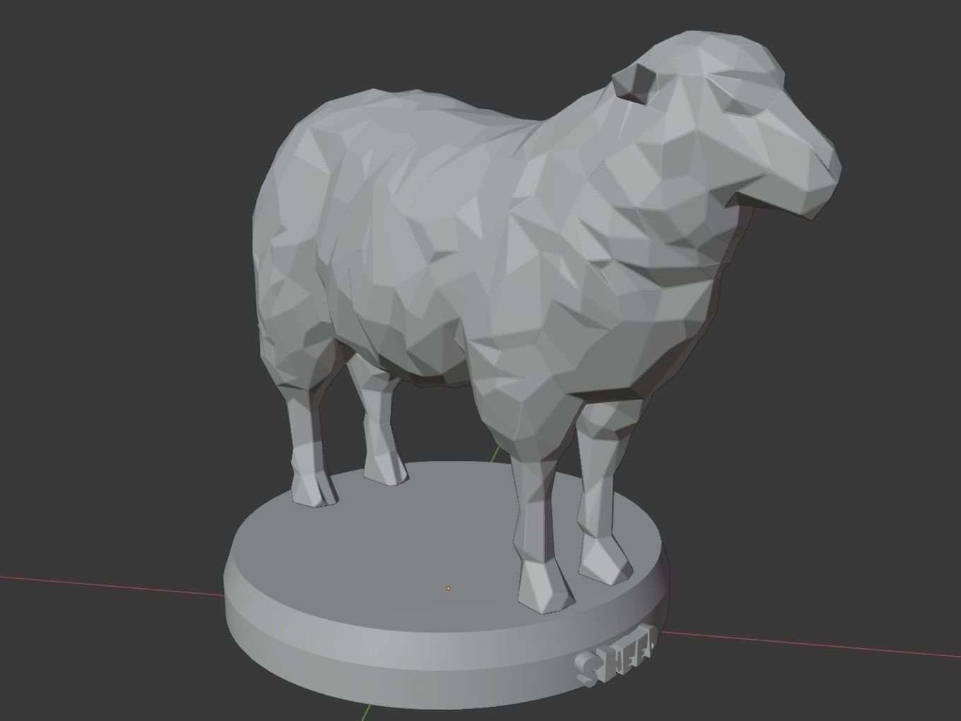 Poly Sheep 3D model 3D printable | CGTrader