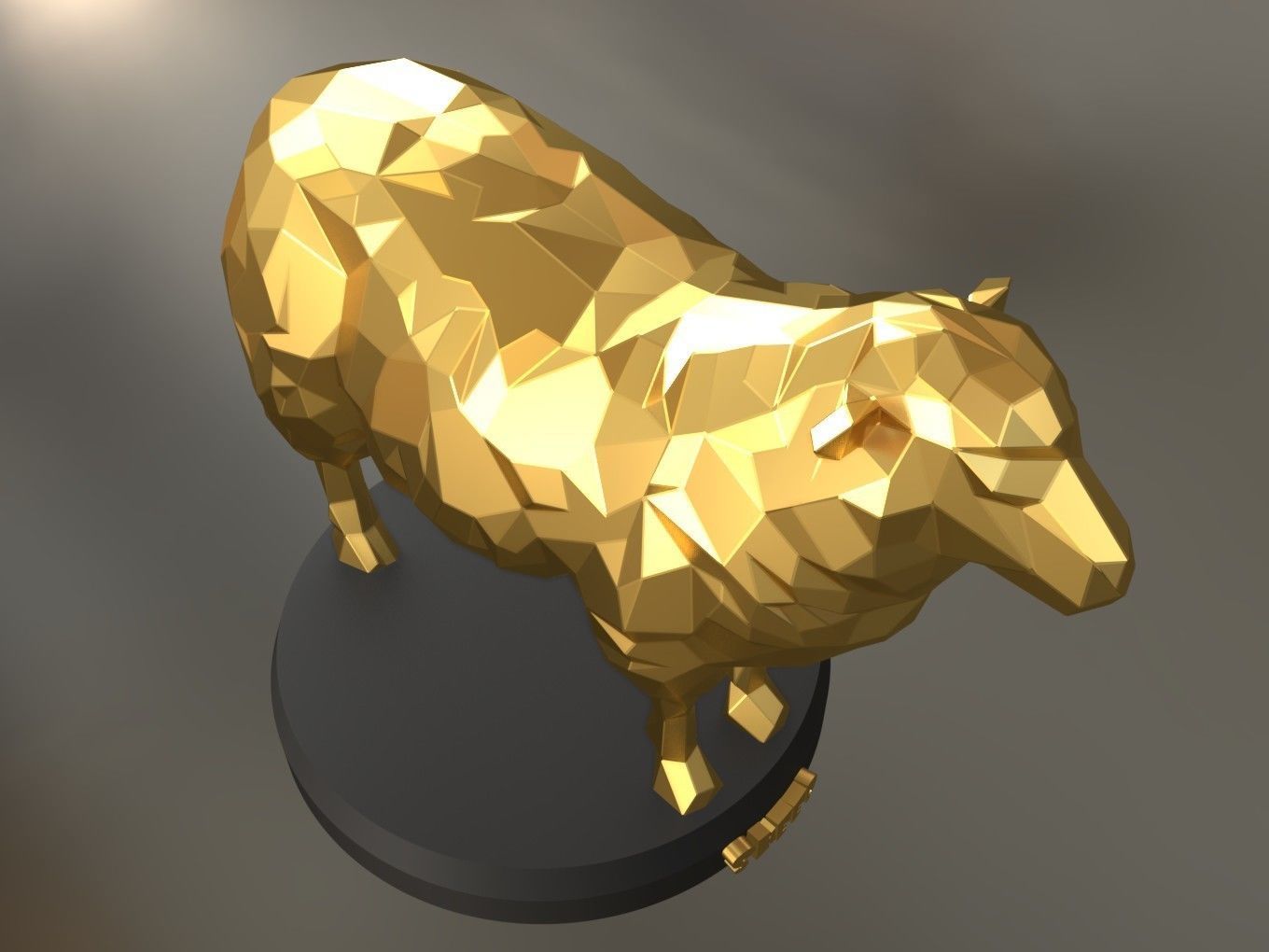 Poly Sheep 3D model 3D printable | CGTrader