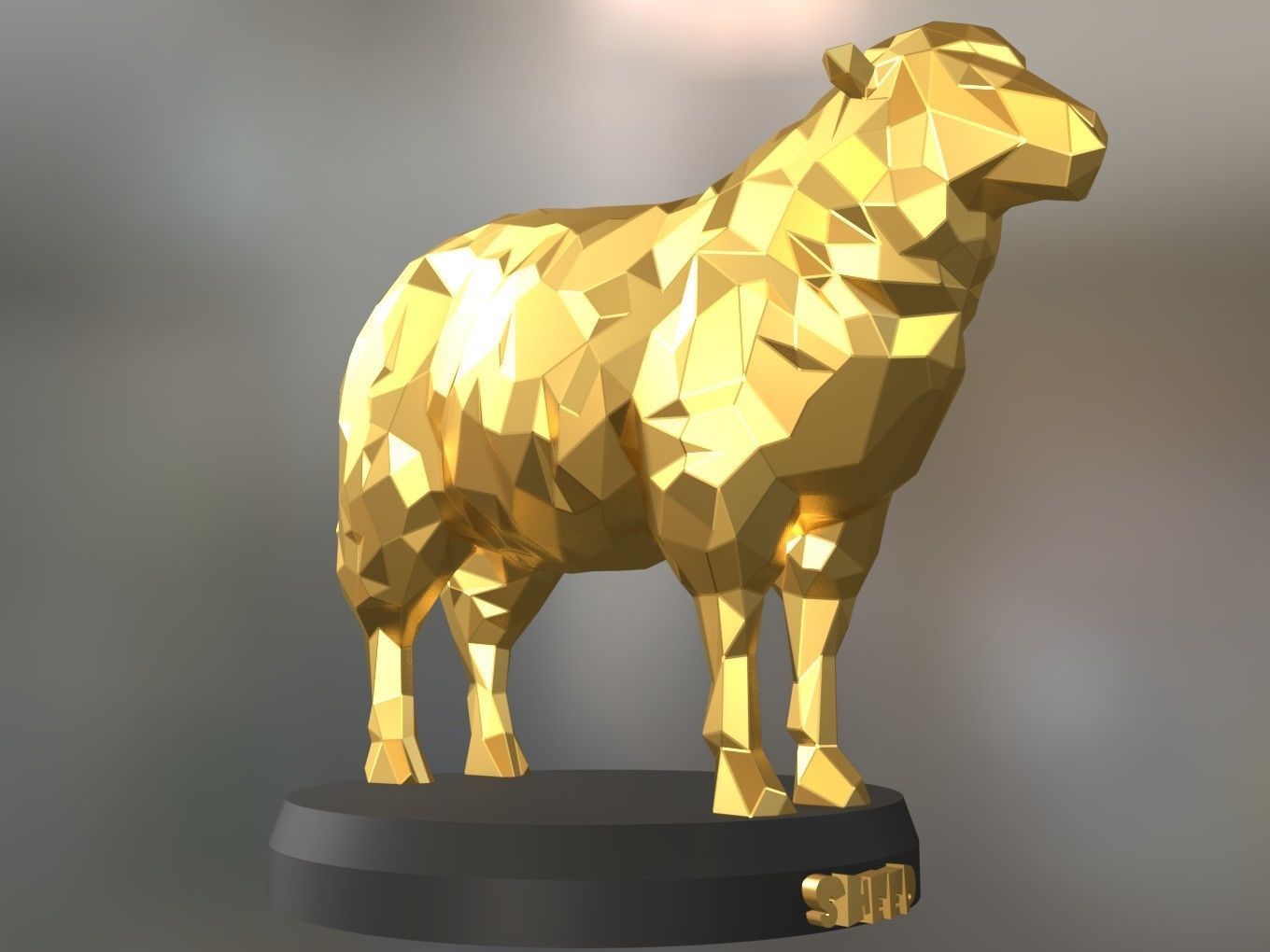 Poly Sheep 3D model 3D printable | CGTrader