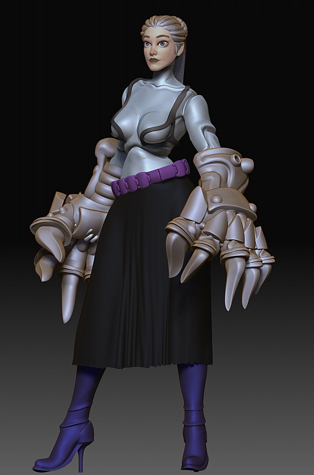 Mecha girl Ana 3D model 3D printable | CGTrader