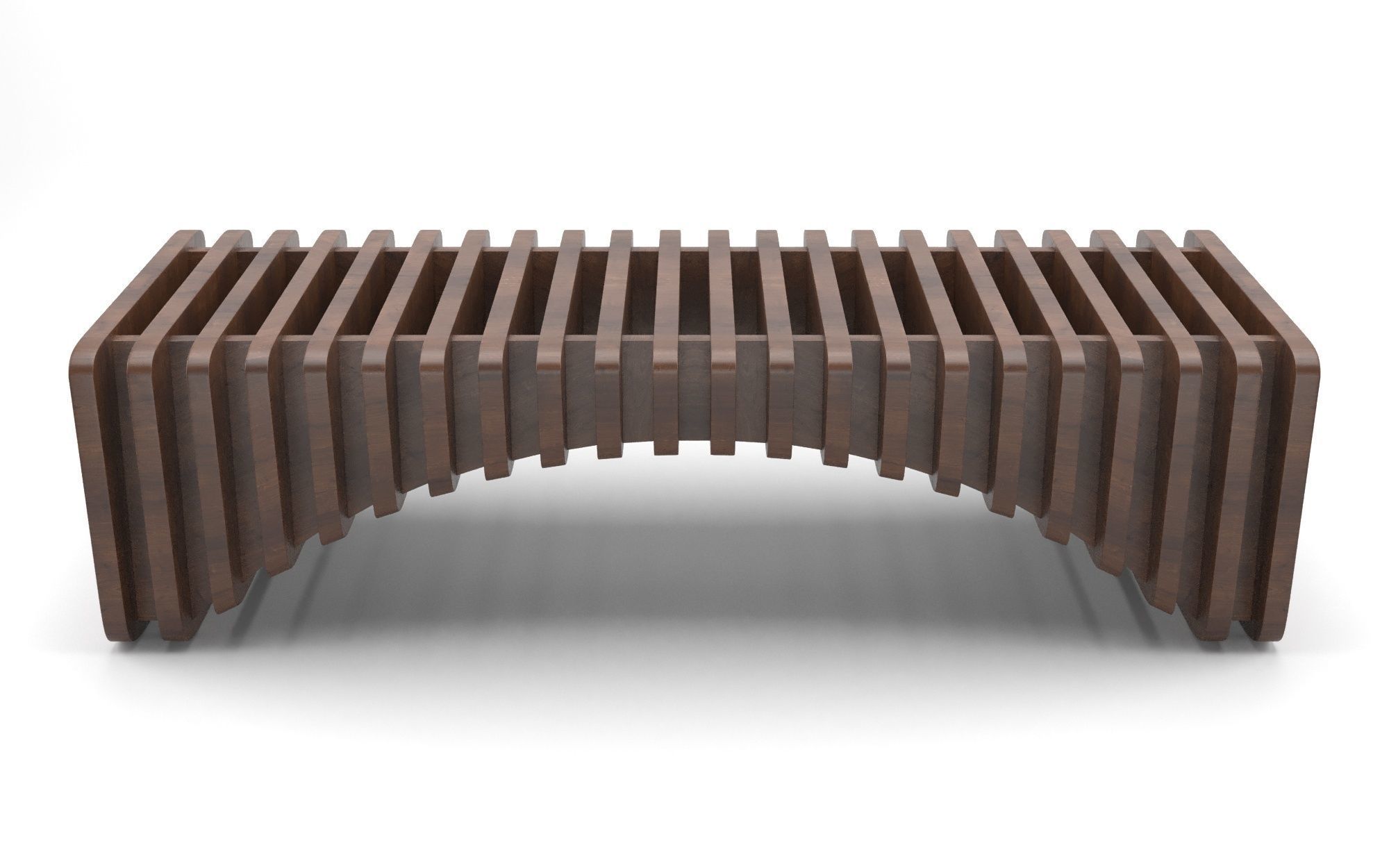 Parametric wooden bench 3D model | CGTrader