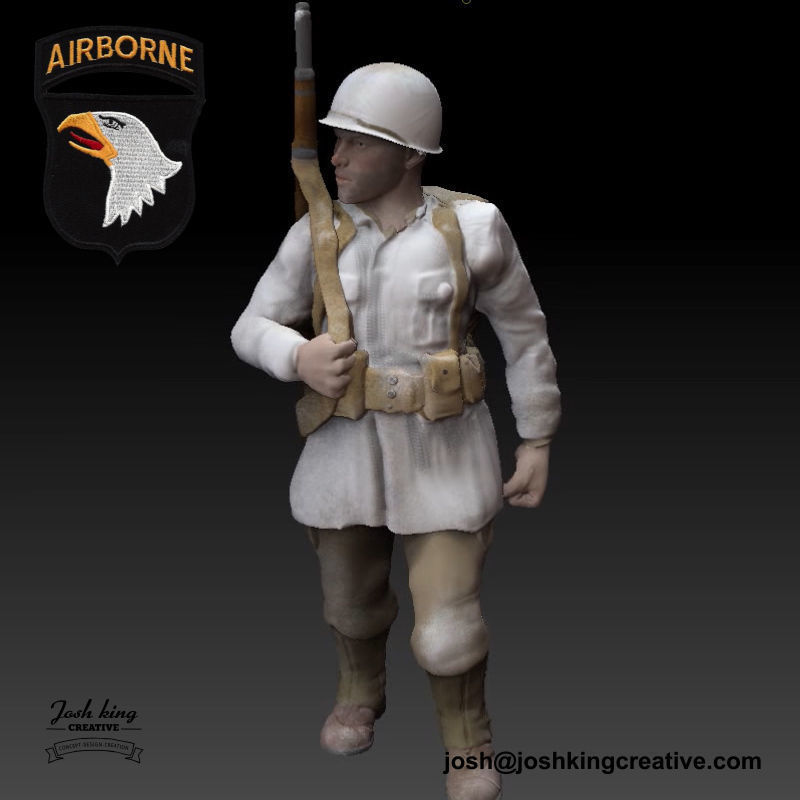 US Infantryman- WW2- 101st Airborne 3D model 3D printable | CGTrader