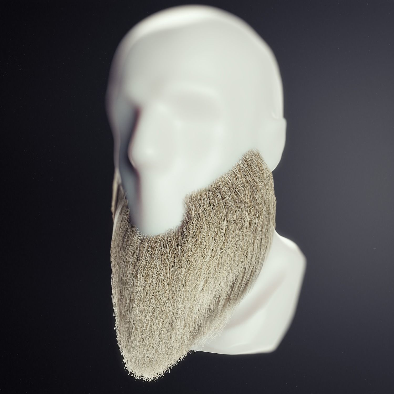 3D model Beard Blender Low Poly 2 VR / AR / low-poly | CGTrader