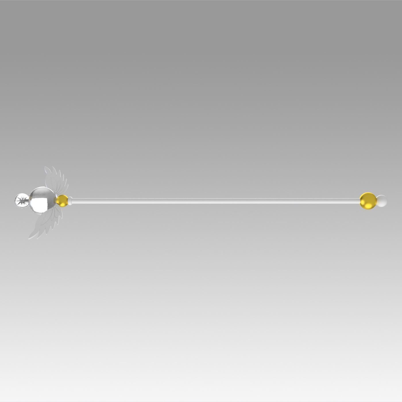 Sailor Moon Stars Sailor Cosmos Chibi Chibi Staff 3D model 3D printable ...