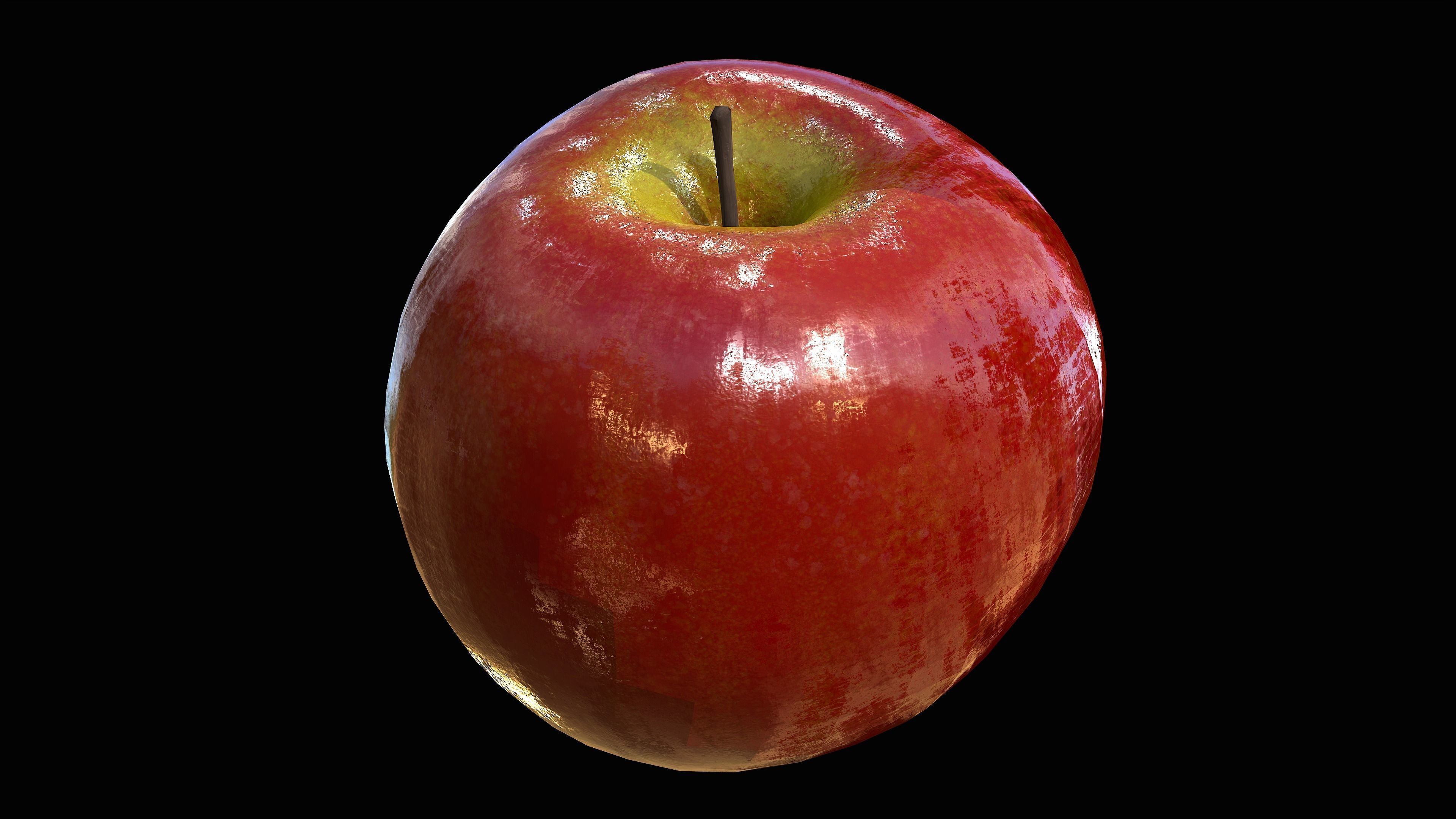 3D model Realistic Apple PBR Game-ready VR / AR / low-poly | CGTrader