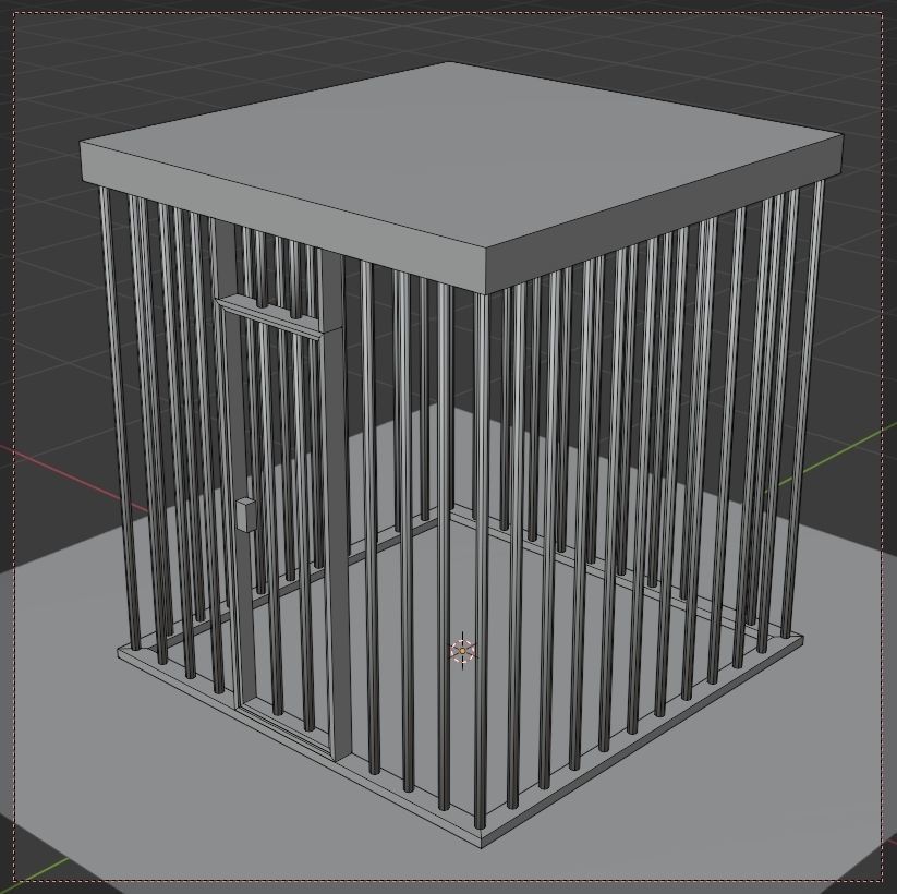 Square Metal Cage free VR / AR / low-poly 3D model | CGTrader