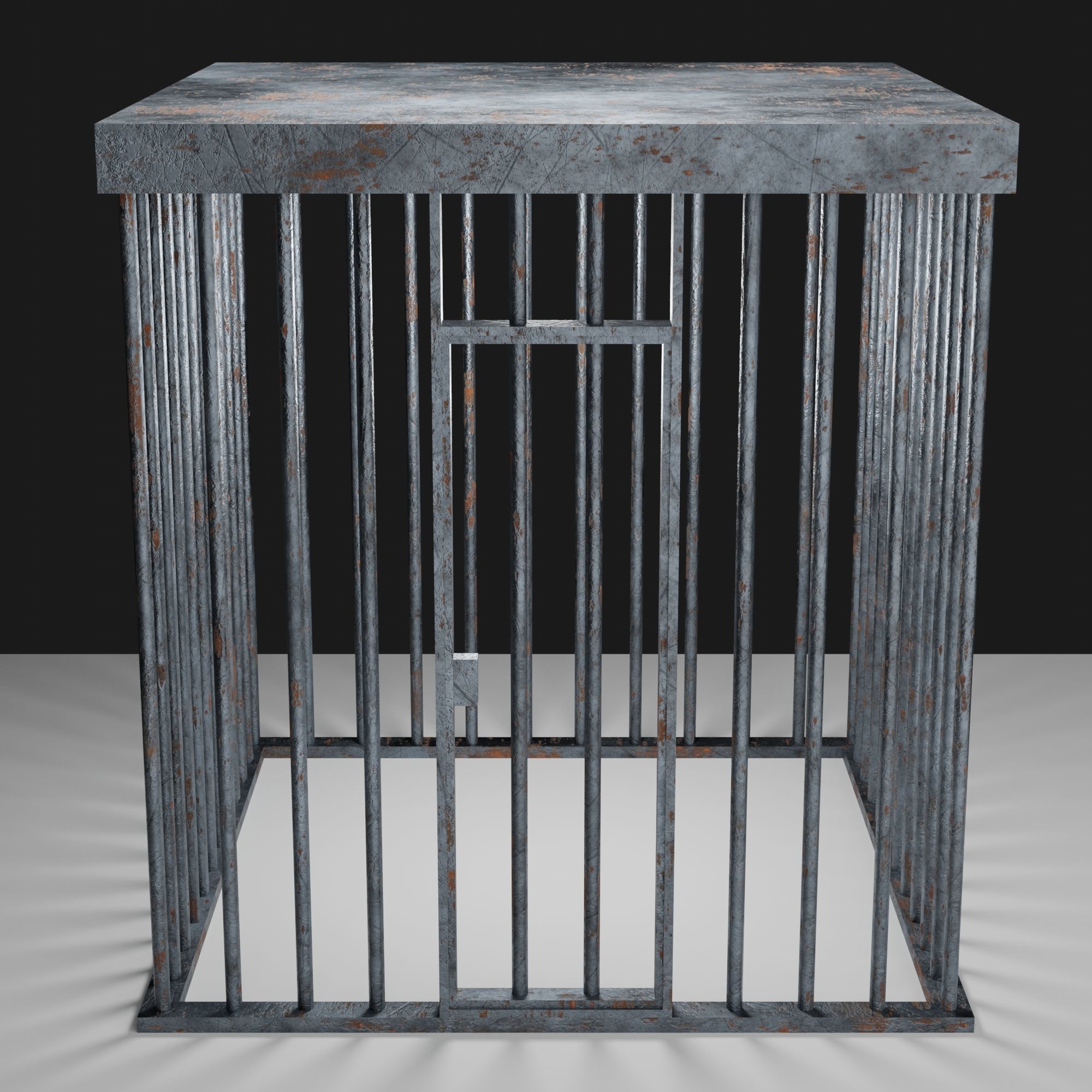 Square Metal Cage free VR / AR / low-poly 3D model | CGTrader