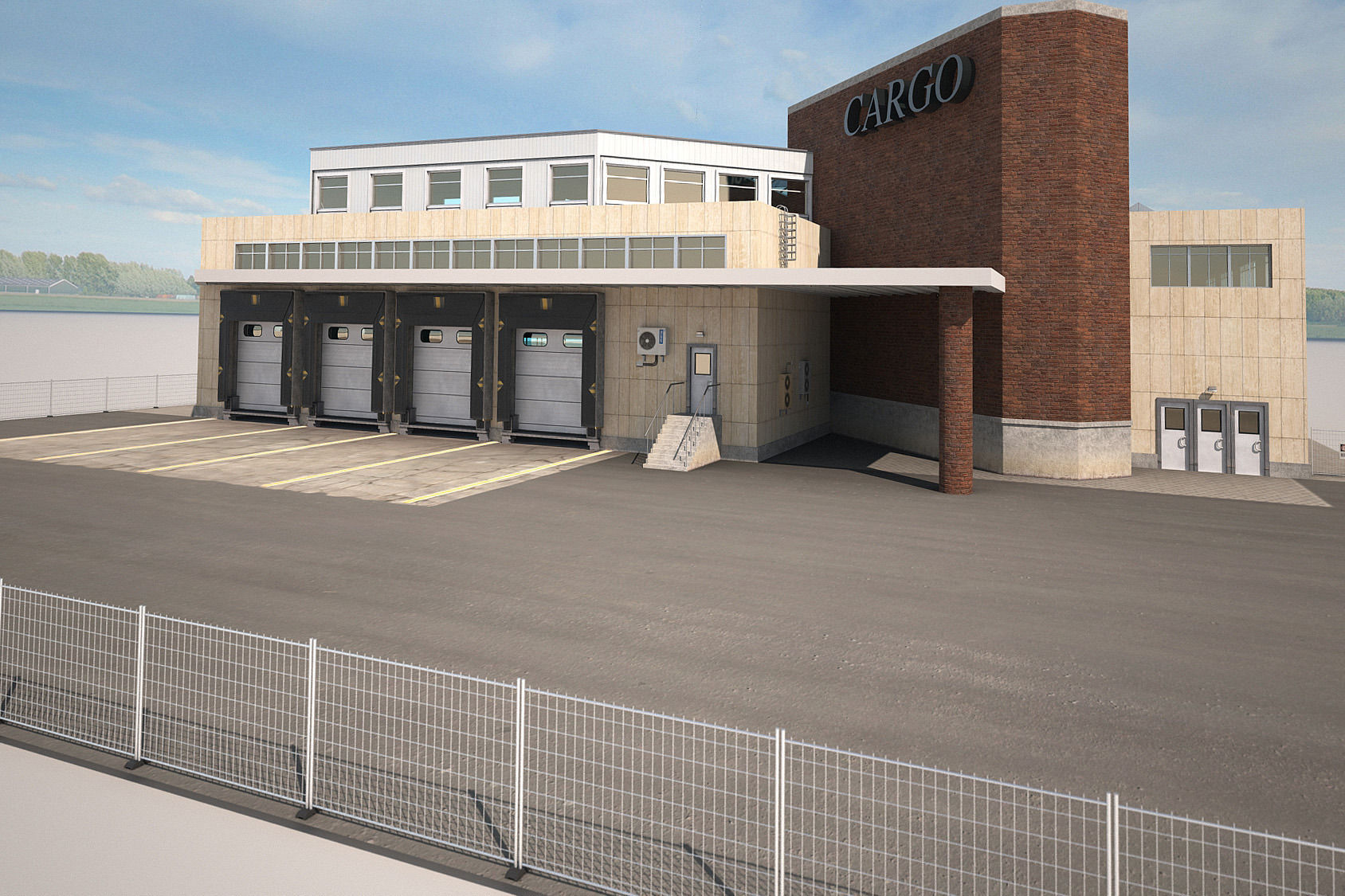 3D model Cargo Building TIR Low Poly VR / AR / low-poly | CGTrader